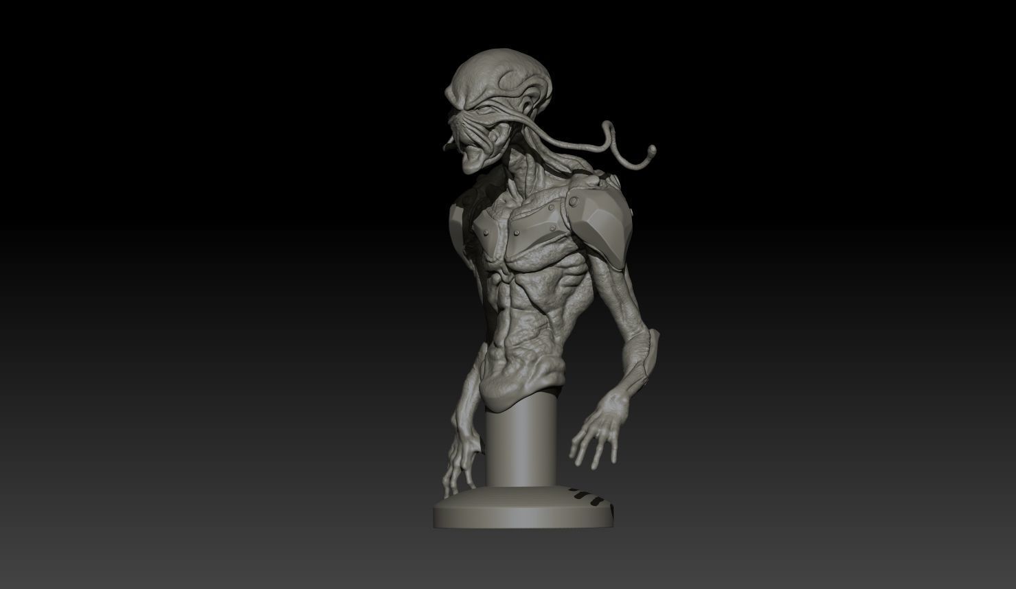 zorak alien bust 3D model 3D printable | CGTrader