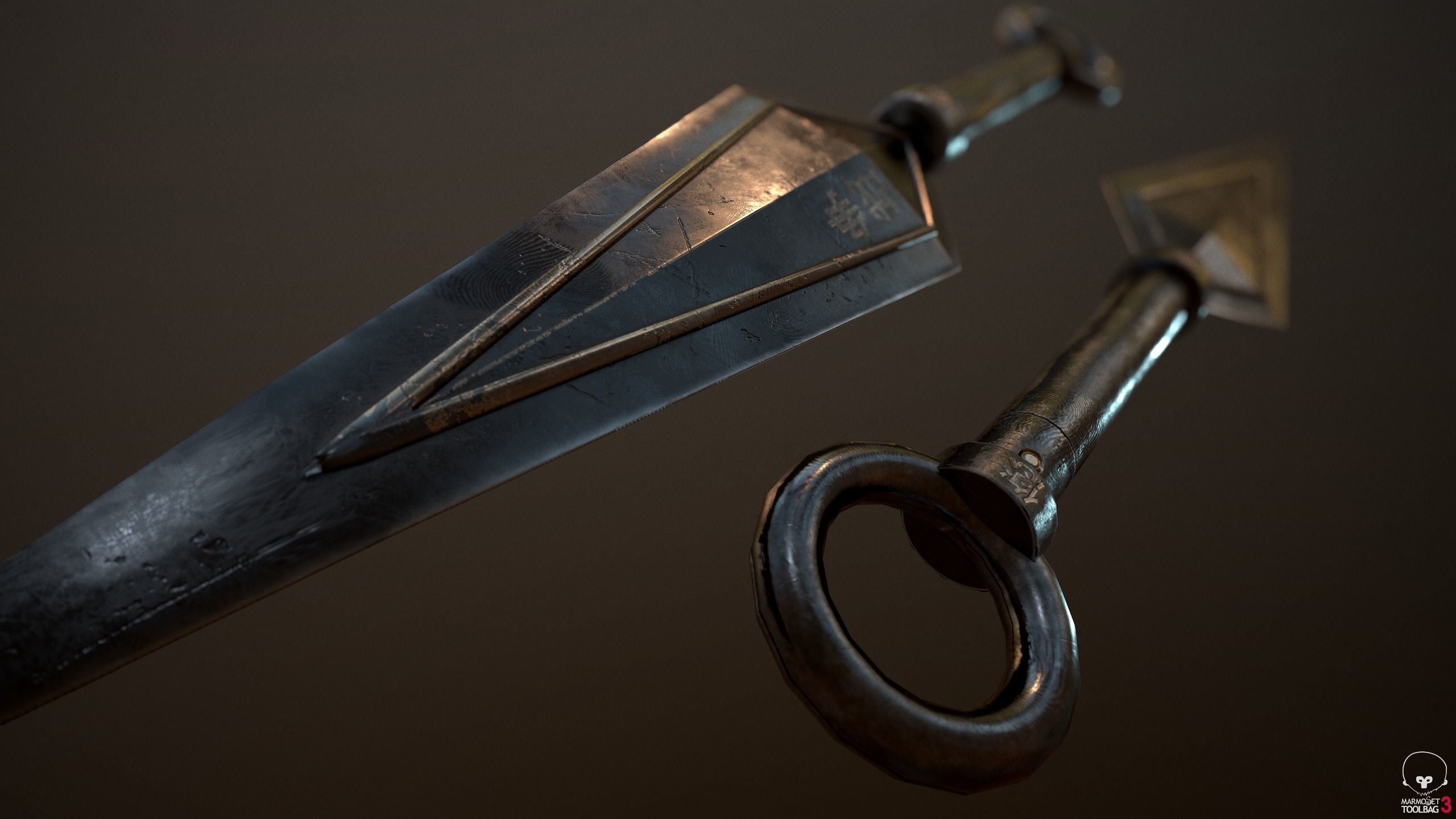 3D model Game Ready Kunai Blade VR / AR / low-poly | CGTrader