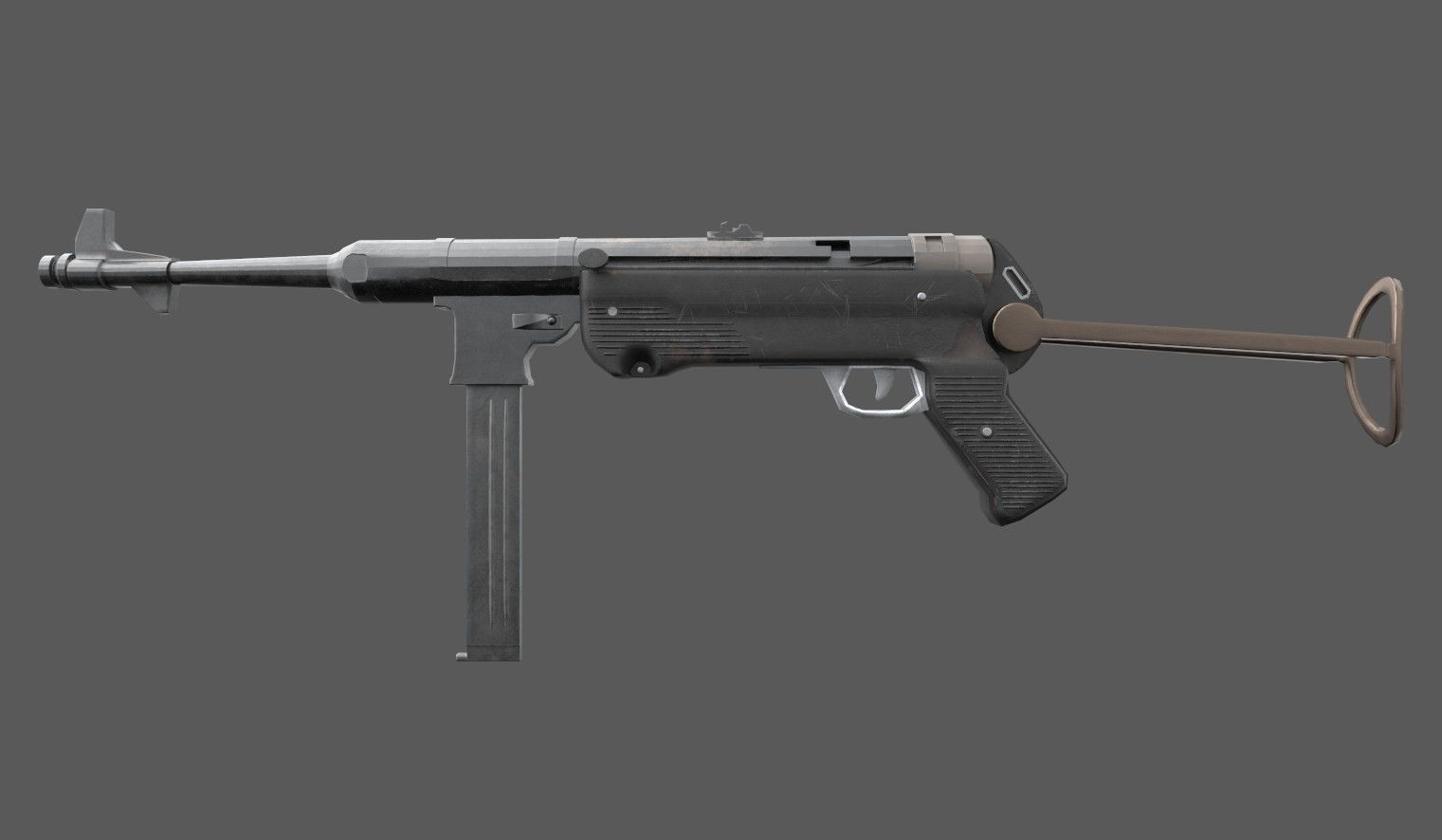 3D model MP40 - German WW2 Weapon VR / AR / low-poly | CGTrader