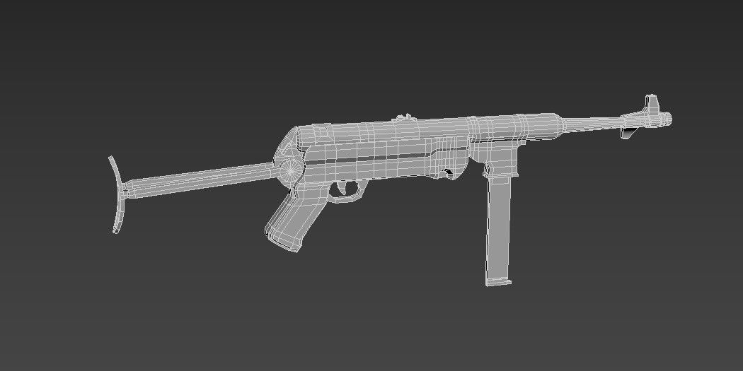 3D model MP40 - German WW2 Weapon VR / AR / low-poly | CGTrader