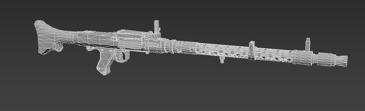 3D model MG34 - German WW2 Weapon VR / AR / low-poly | CGTrader