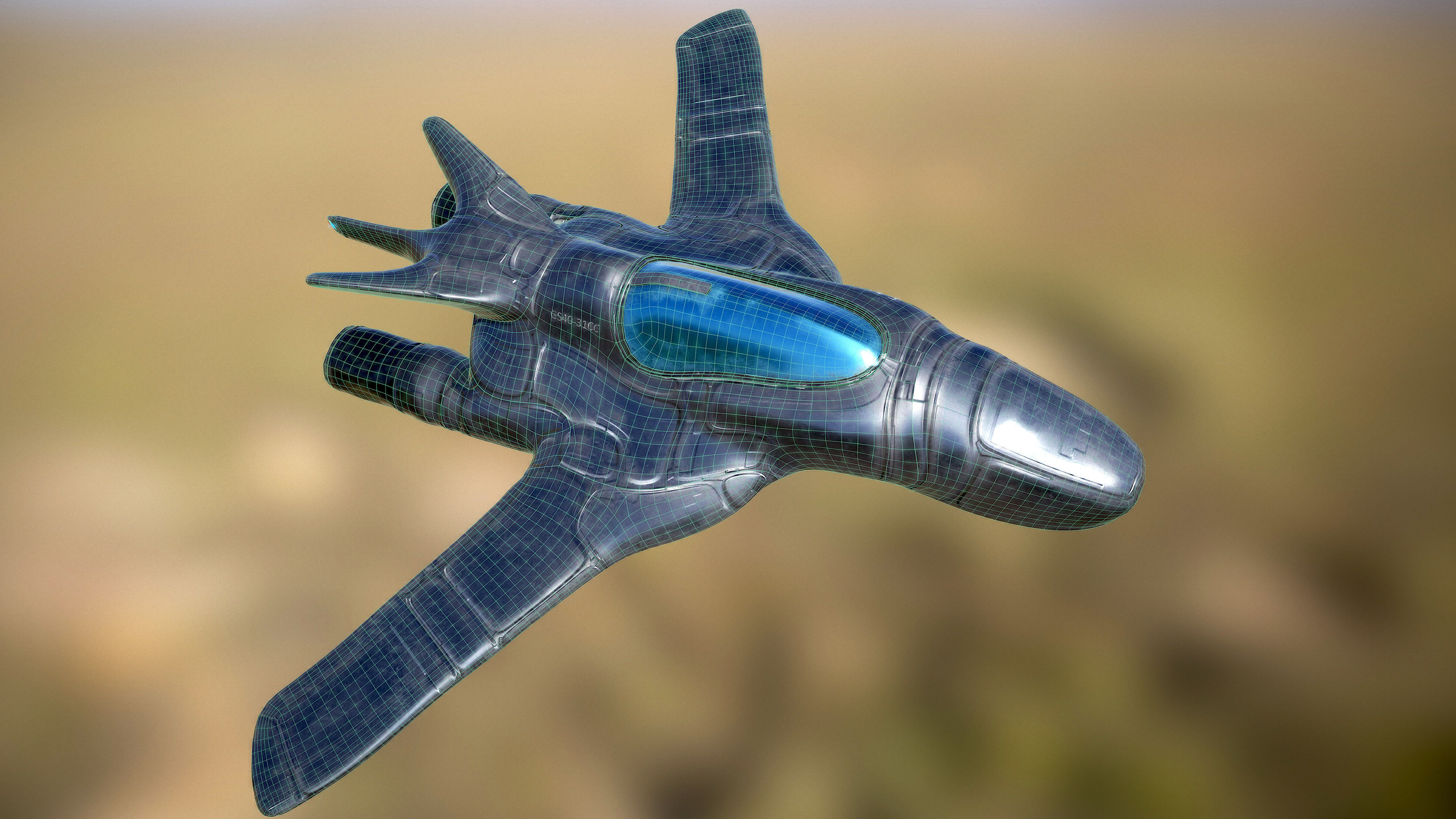 3D model Fighter jet flying in sky VR / AR / low-poly | CGTrader