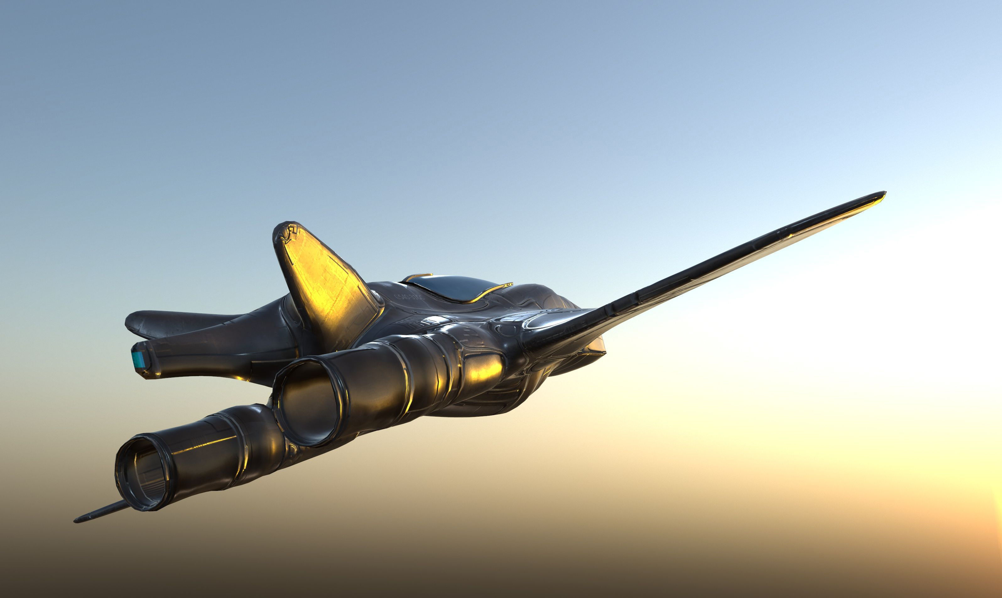 3D model Fighter jet flying in sky VR / AR / low-poly | CGTrader