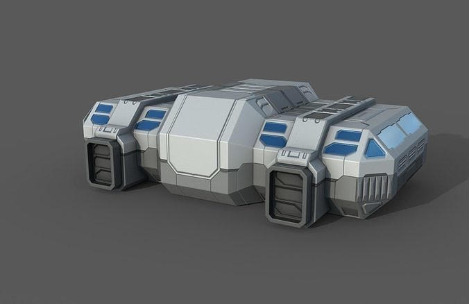 3D model Sci-Fi Military Building - Barrack VR / AR / low-poly | CGTrader