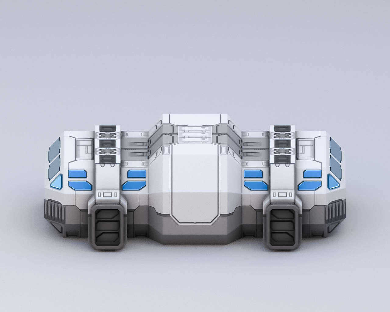 3D model Sci-Fi Military Building - Barrack VR / AR / low-poly | CGTrader
