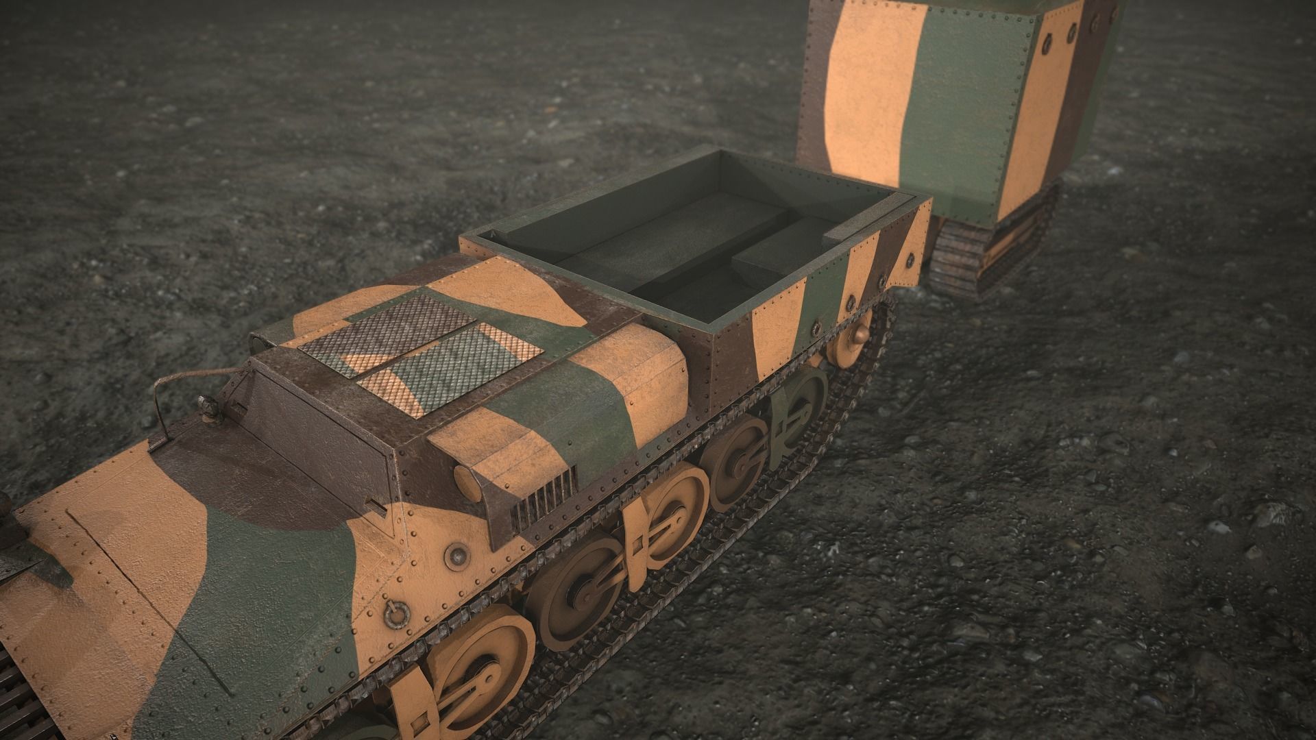 3D model Lorraine 37L Tank VR / AR / low-poly | CGTrader