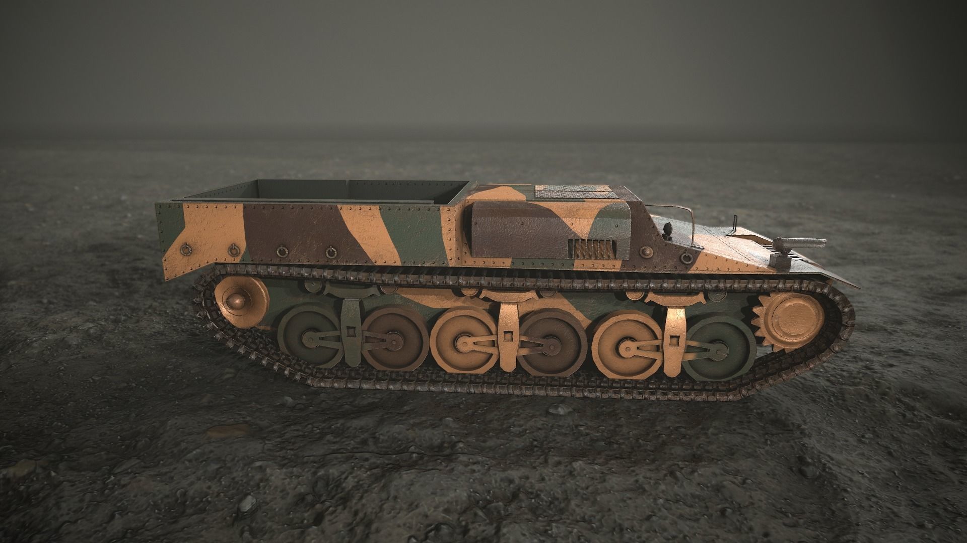 3D model Lorraine 37L Tank VR / AR / low-poly | CGTrader