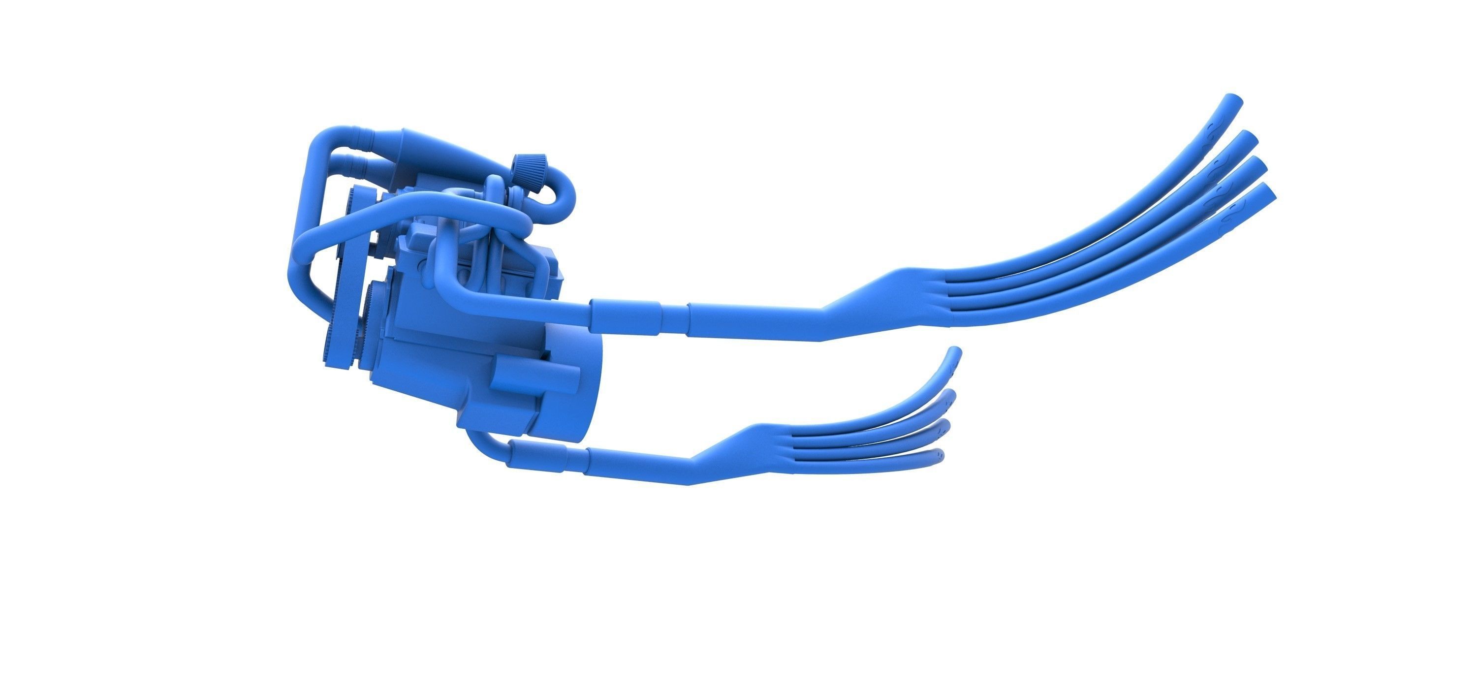 Diecast Turbo Engine V8 from Nux car Scale 1 to 25 3D model 3D ...