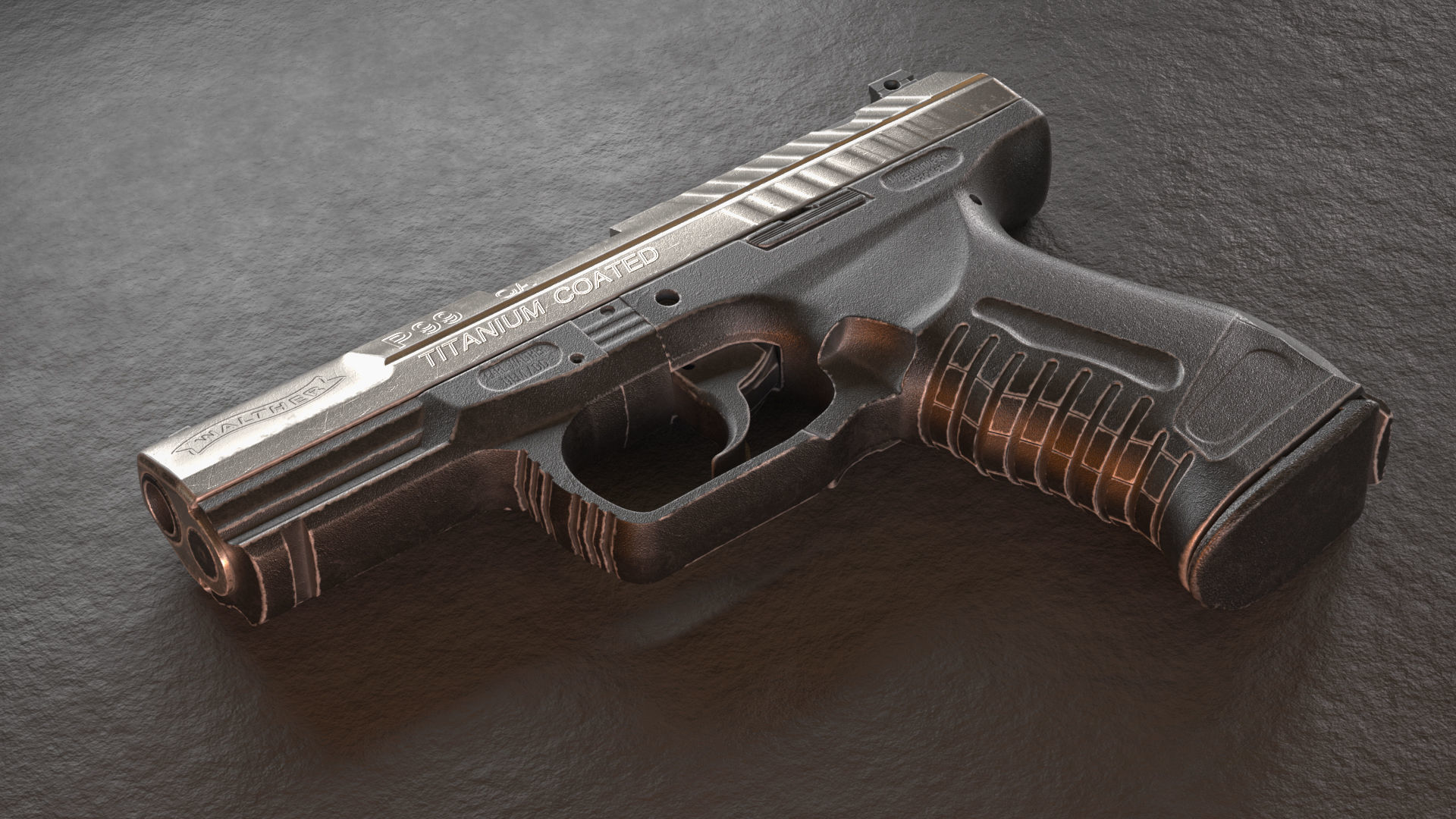 Walther Gun 3D model | CGTrader