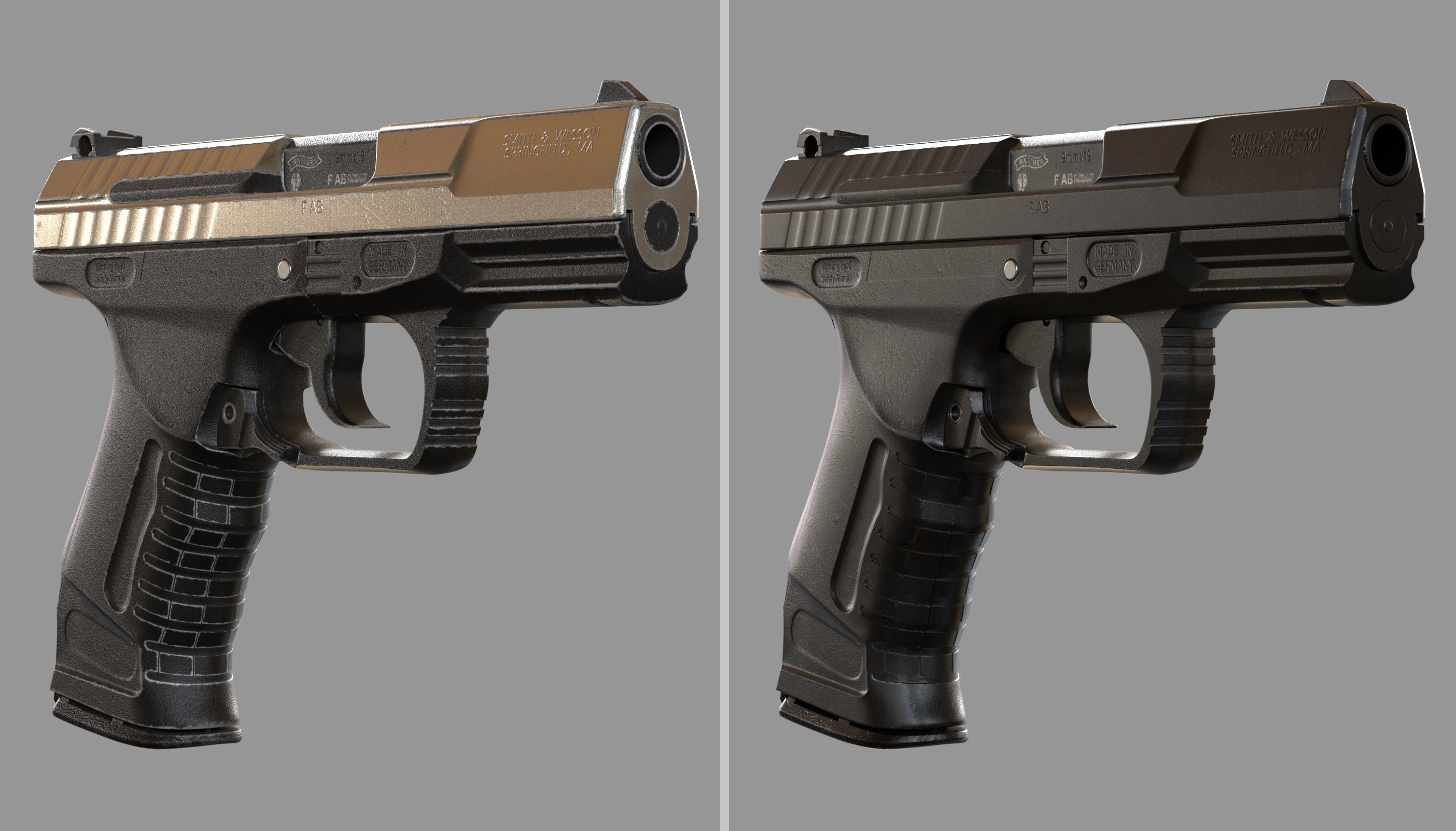 Walther Gun 3D model | CGTrader