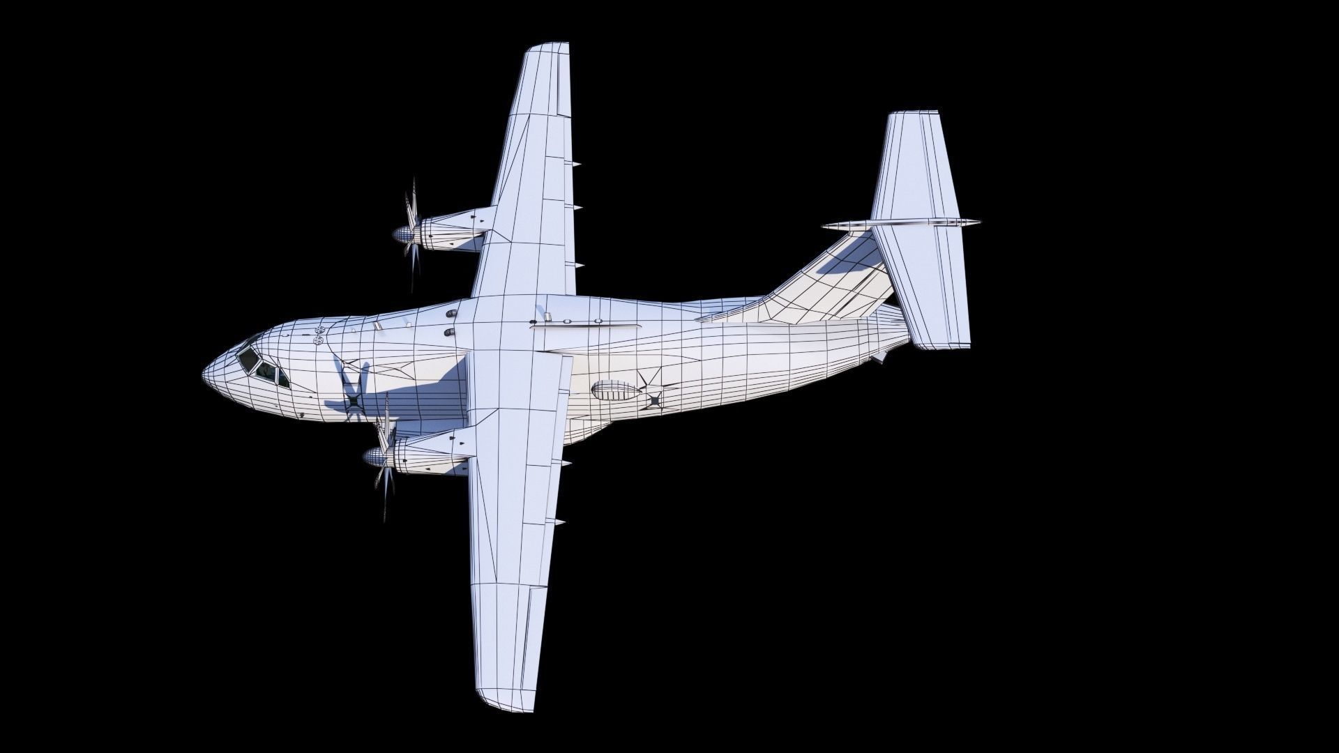 3D model IL-112 military transport aircraft VR / AR / low-poly | CGTrader