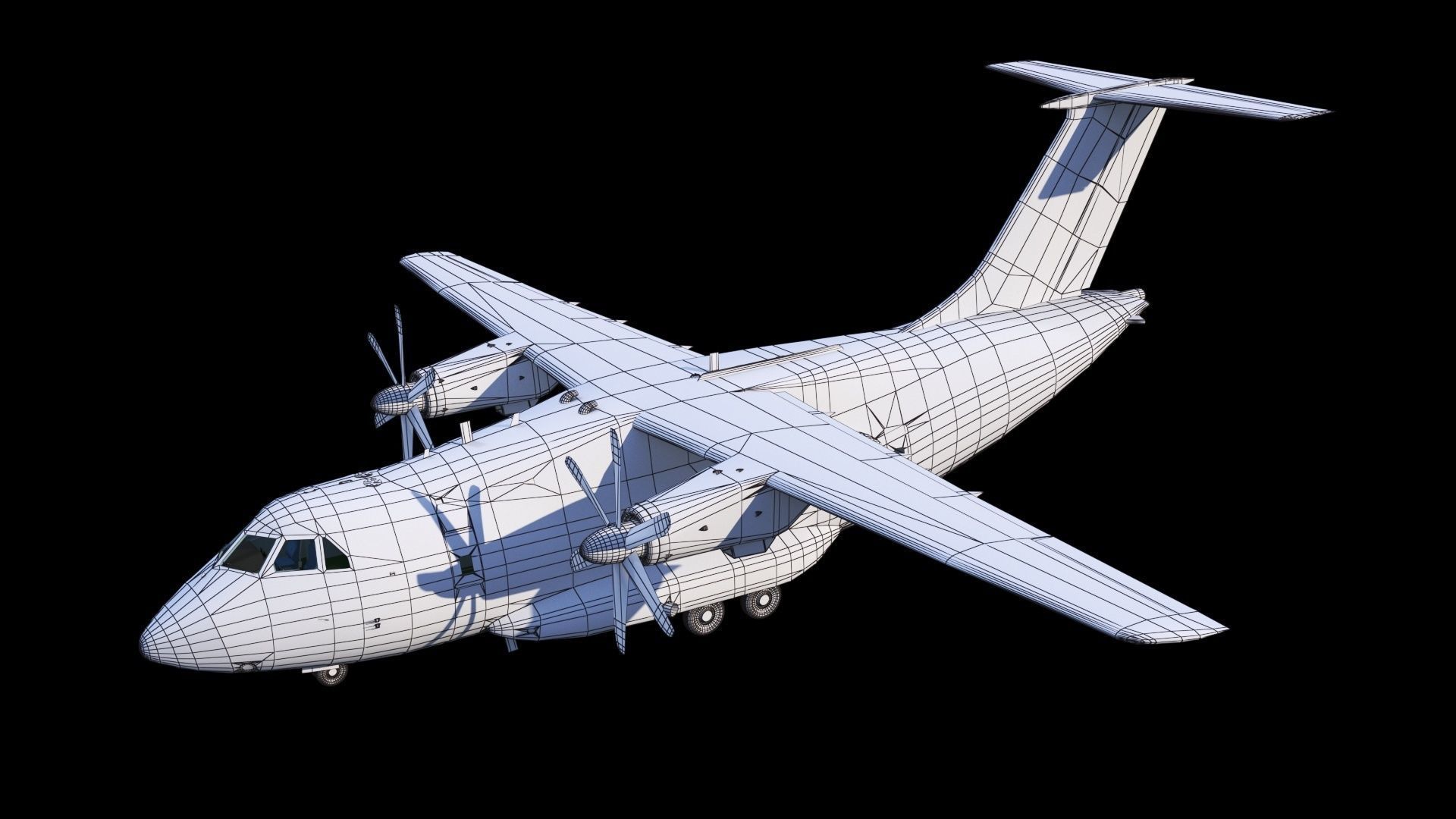 3D model IL-112 military transport aircraft VR / AR / low-poly | CGTrader