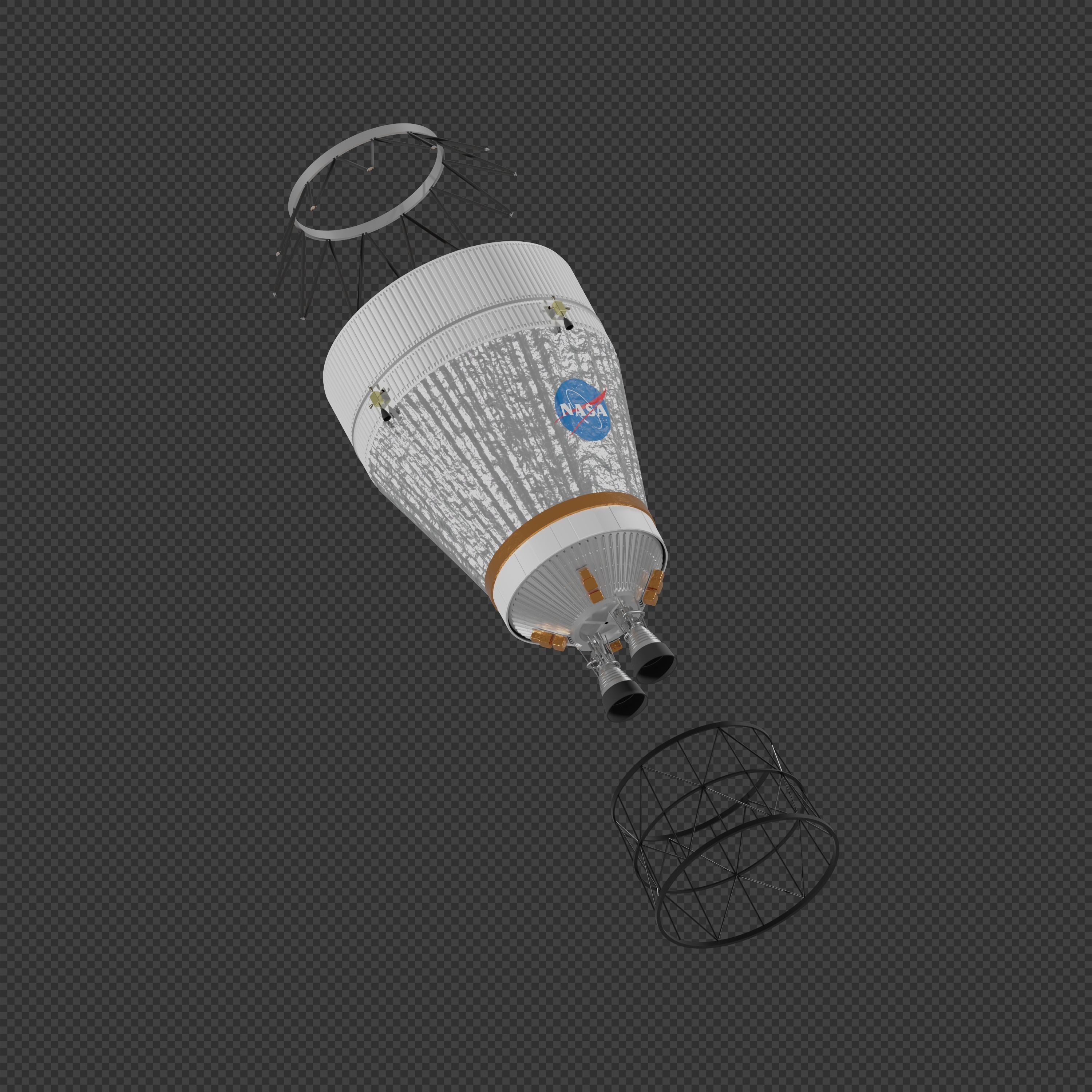 NASA Cryogenic Propulsion Stage 3D model | CGTrader