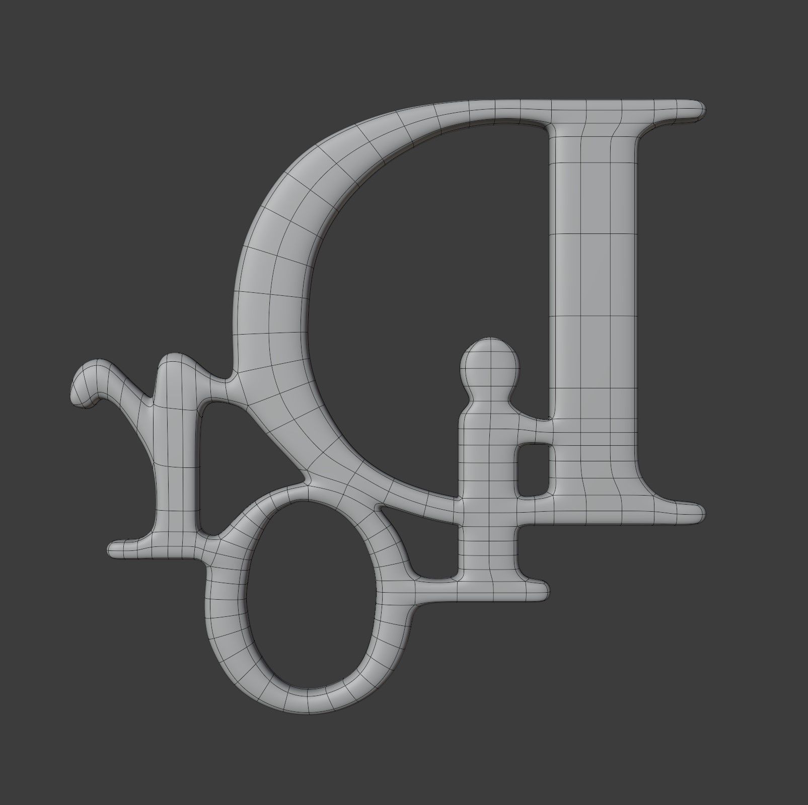 Dior Logo 3D model | CGTrader
