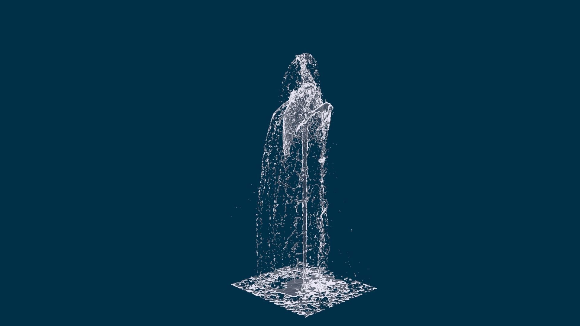 Realistic Water Fountain Loop Animation 7 3D model animated | CGTrader