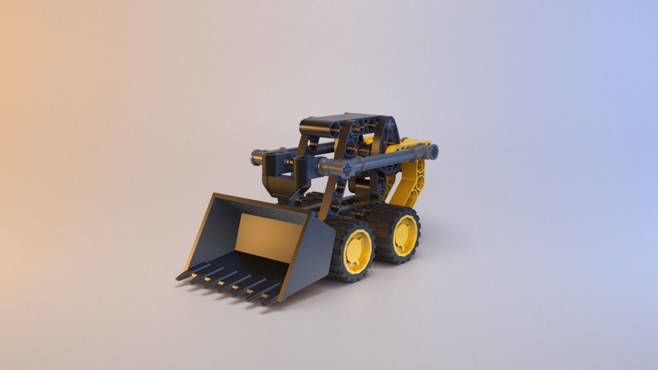 3D model Lego Technic - Mini Digger - 8418 VR / AR / low-poly | CGTrader