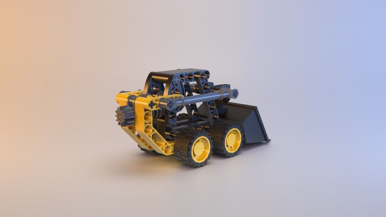 3D model Lego Technic - Mini Digger - 8418 VR / AR / low-poly | CGTrader