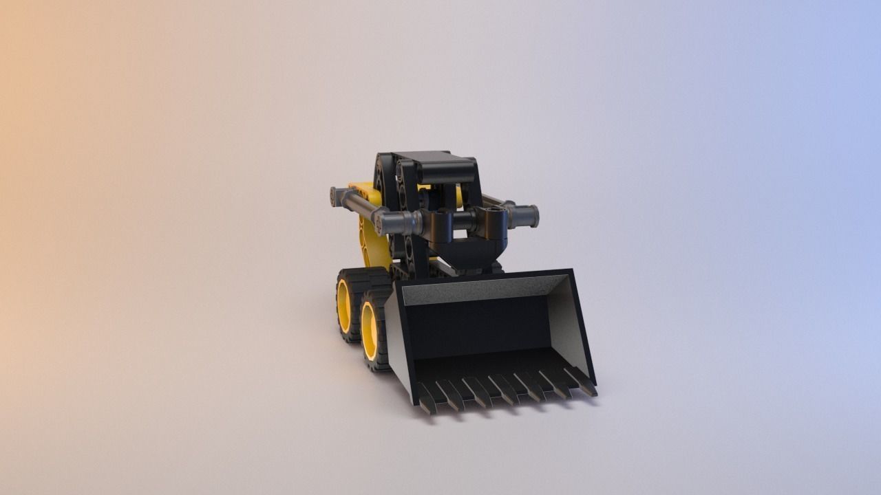 3D model Lego Technic - Mini Digger - 8418 VR / AR / low-poly | CGTrader
