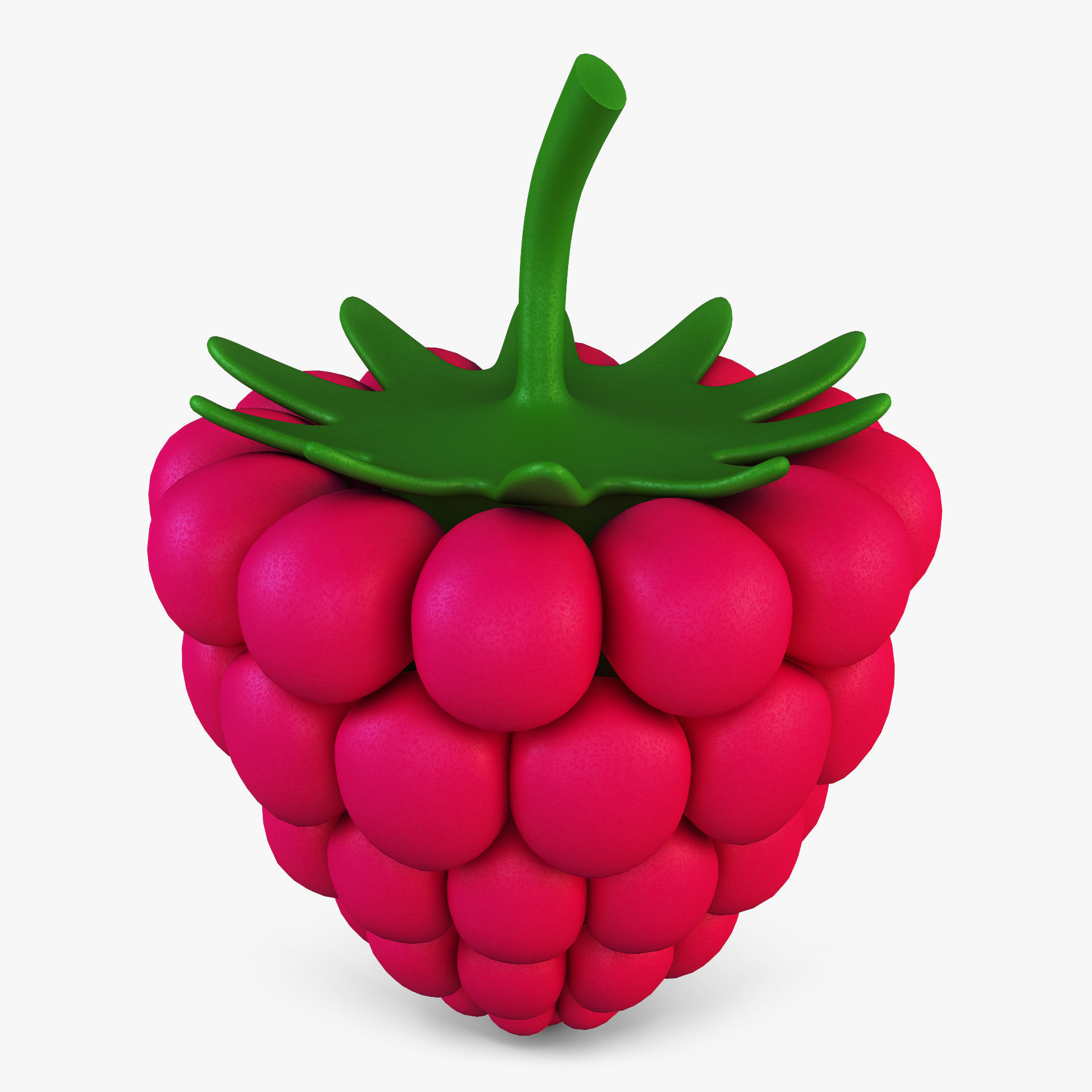 Cartoon Raspberry v 2 3D model | CGTrader