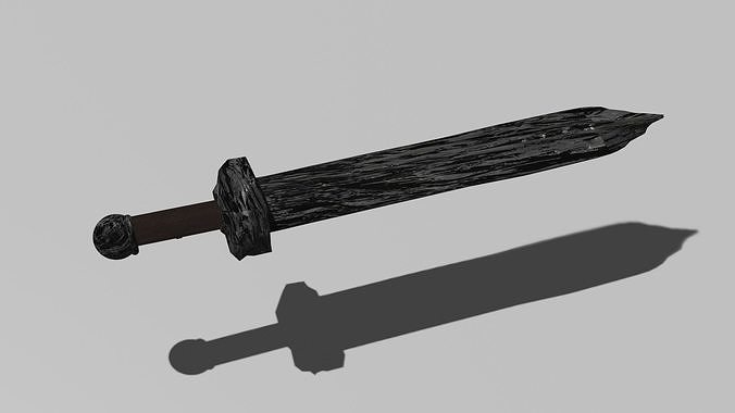 3D model Stone Sword VR / AR / low-poly | CGTrader