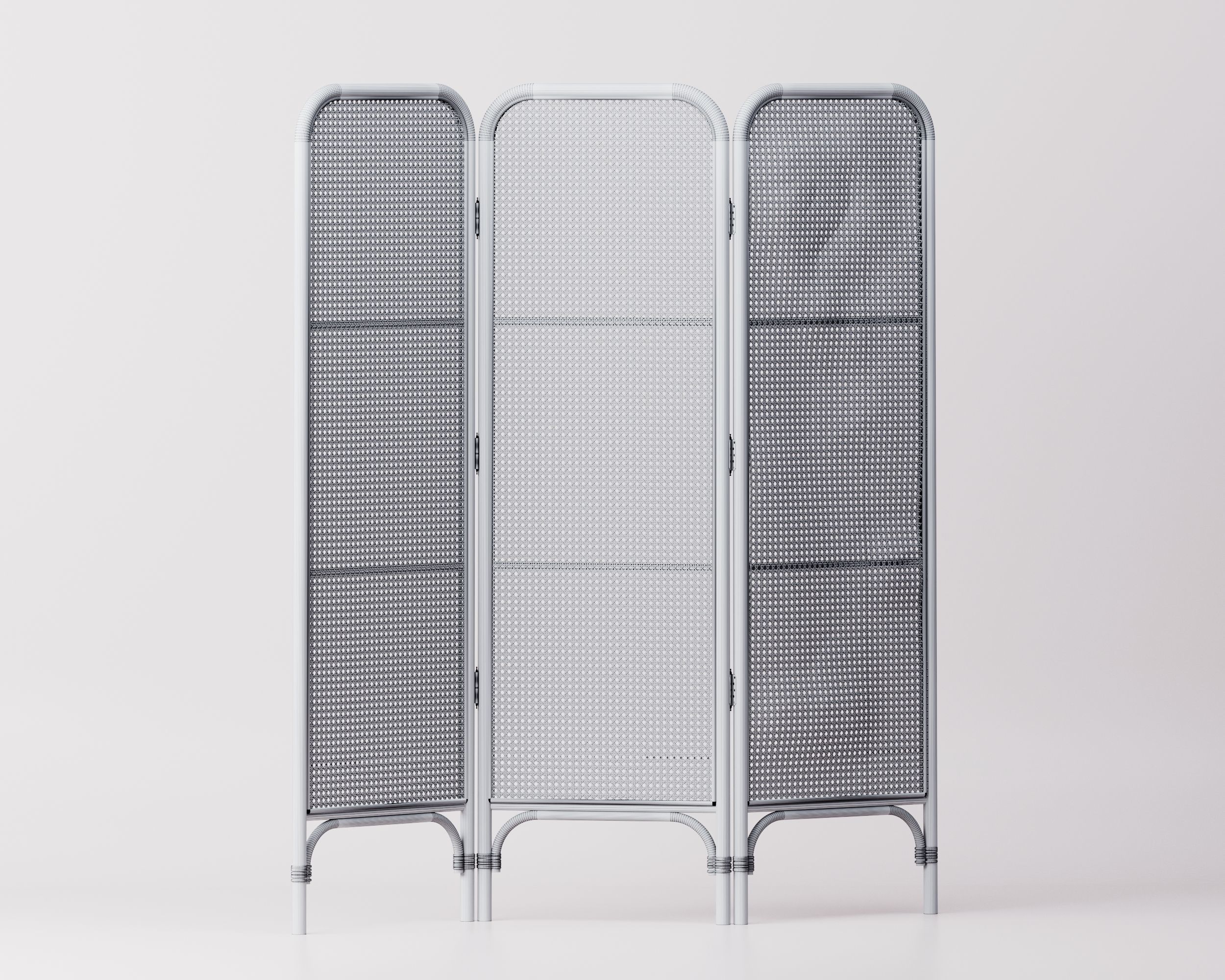 Rattan divider 3D model | CGTrader