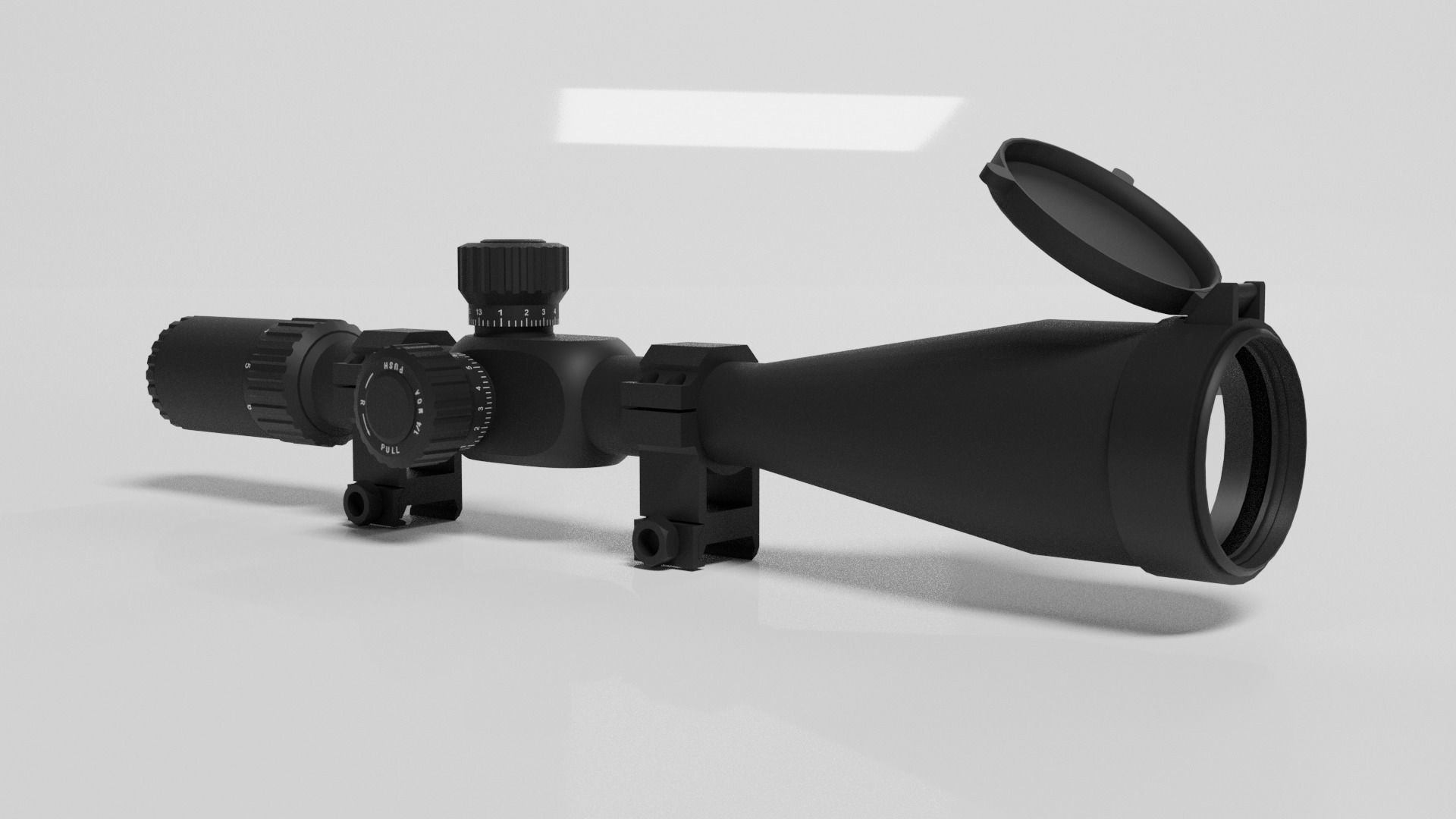 3D model Monstrum G3 6-24x50 FFP Rifle Scope VR / AR / low-poly | CGTrader