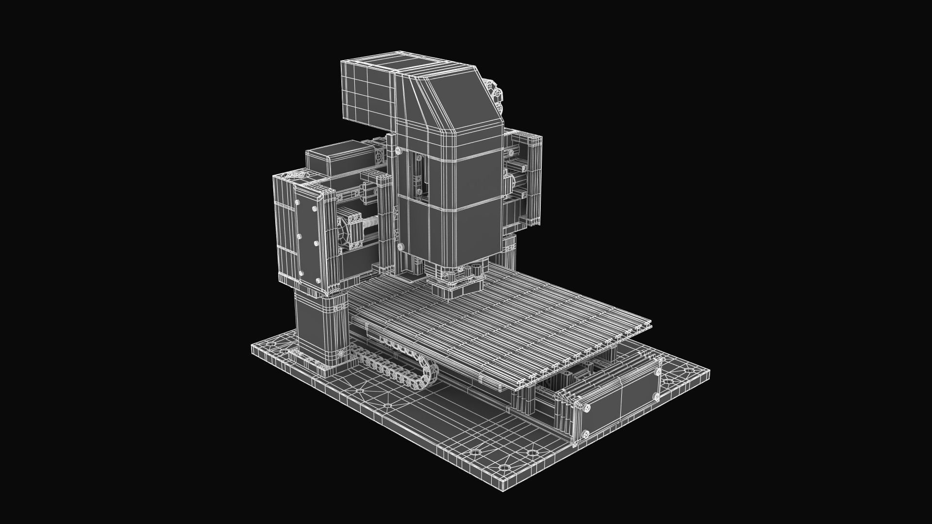 CNC Router Engraving Drilling Milling machine 3D model | CGTrader