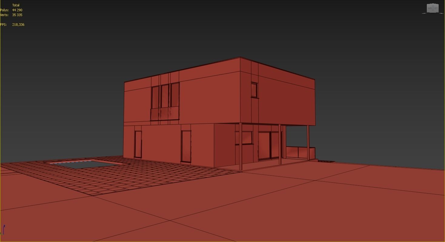3D model Modern house VR / AR / low-poly | CGTrader