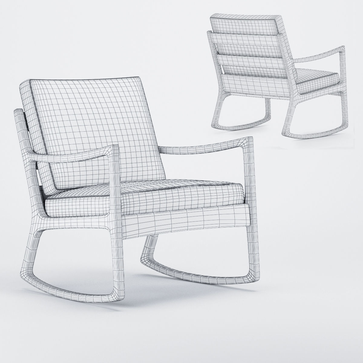 Senator Rocking Easy Chair 3D model | CGTrader