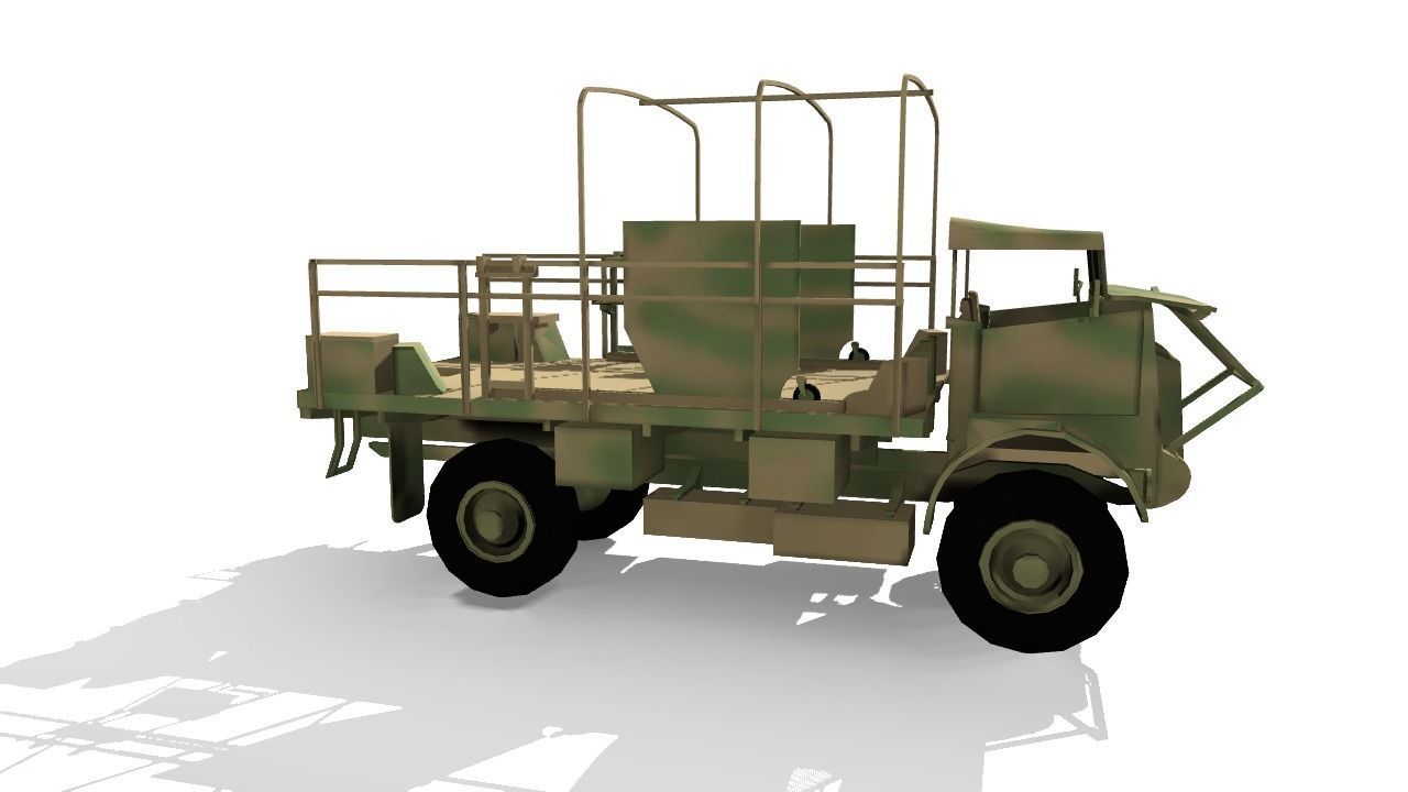 3D model Bedford QL Military Truck VR / AR / low-poly | CGTrader