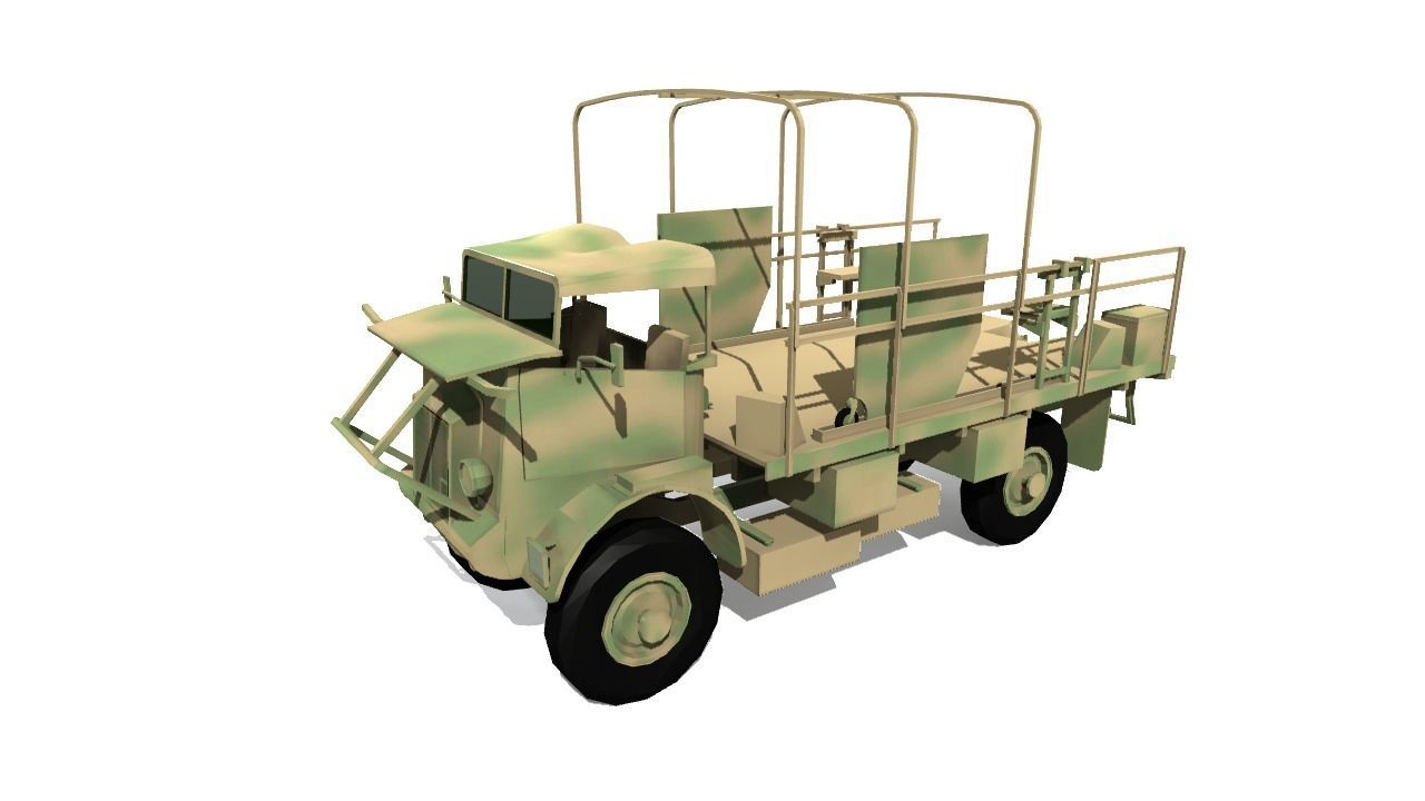 3D model Bedford QL Military Truck VR / AR / low-poly | CGTrader