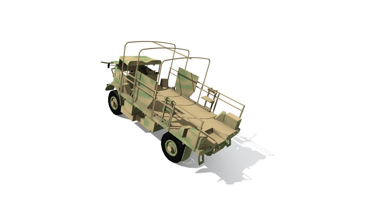 3D model Bedford QL Military Truck VR / AR / low-poly | CGTrader