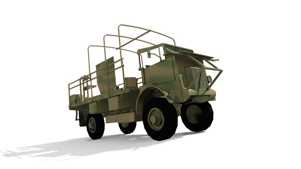3D model Bedford QL Military Truck VR / AR / low-poly | CGTrader