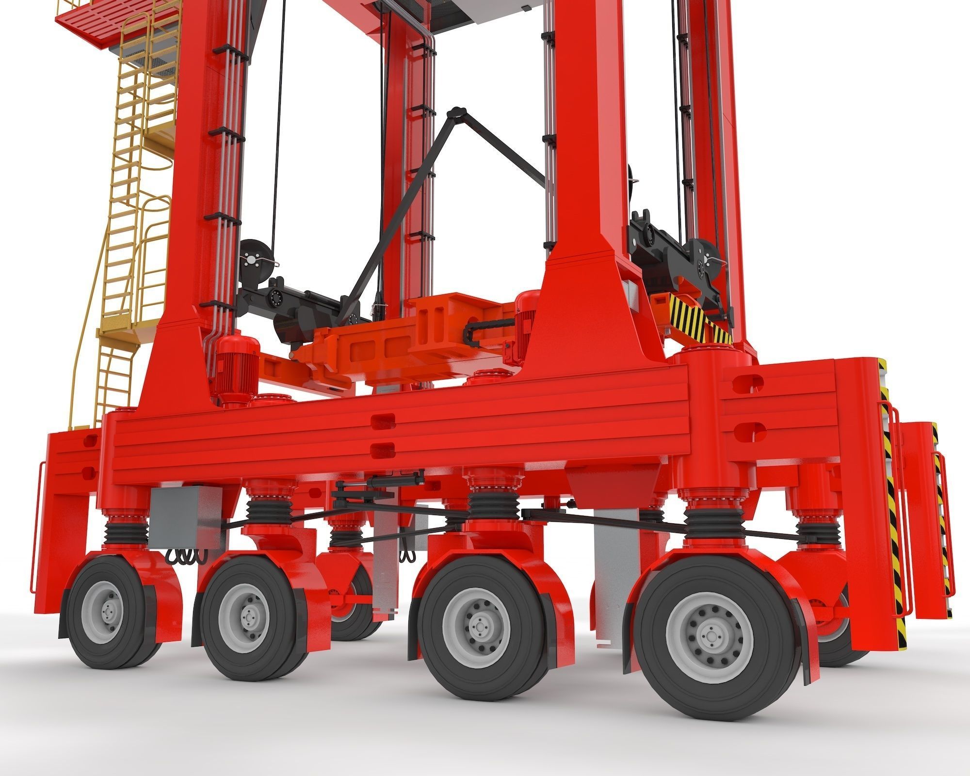 Container Handler and Straddle Carrier 3D Model Collection | CGTrader