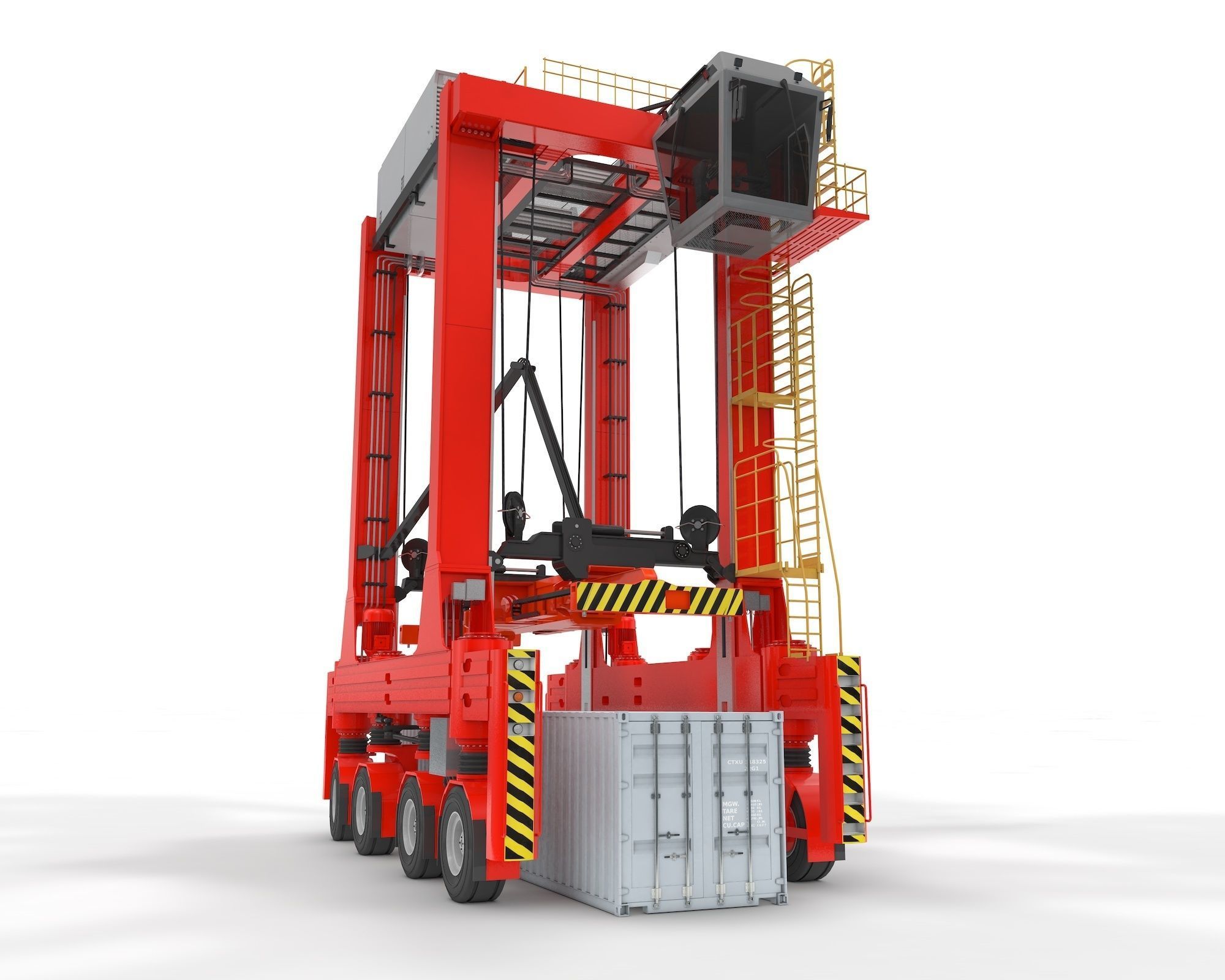 Container Handler and Straddle Carrier 3D Model Collection | CGTrader