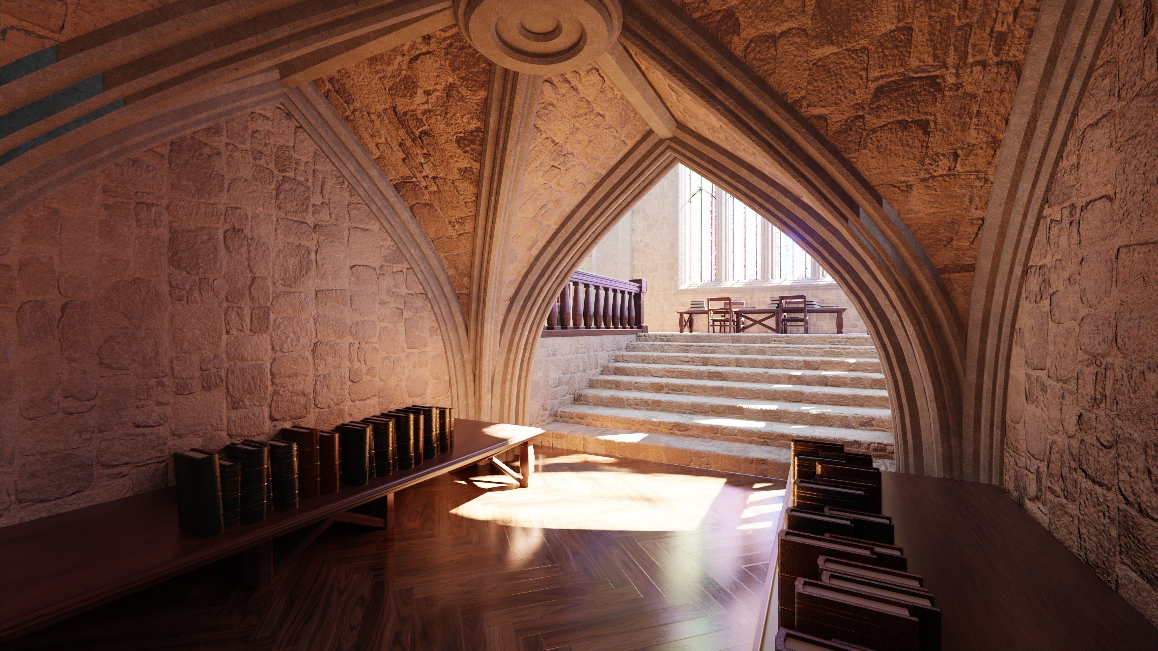 3D model Classic Library for Blender Eevee and Cycles VR / AR / low ...