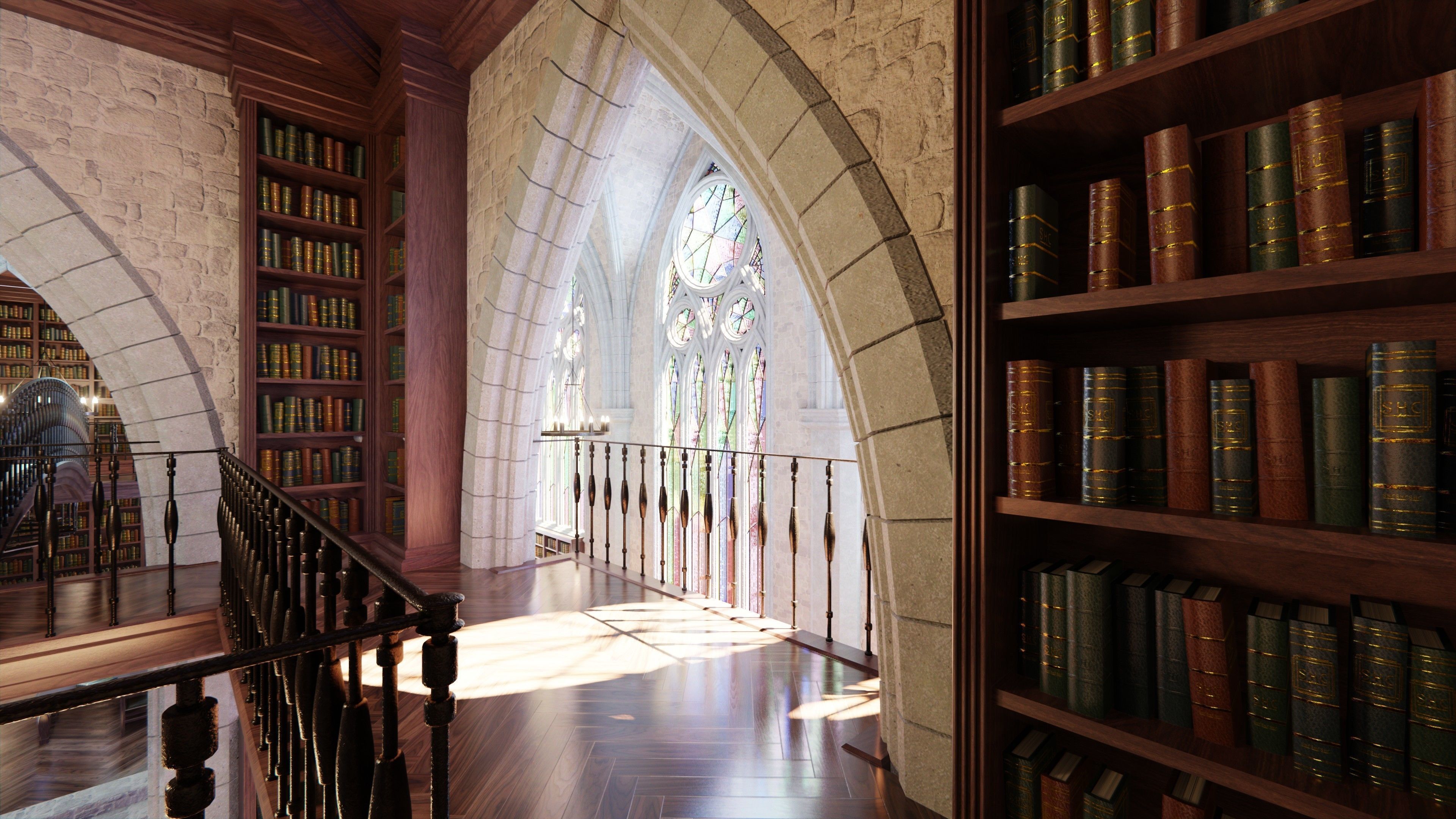 3D model Classic Library for Blender Eevee and Cycles VR / AR / low ...