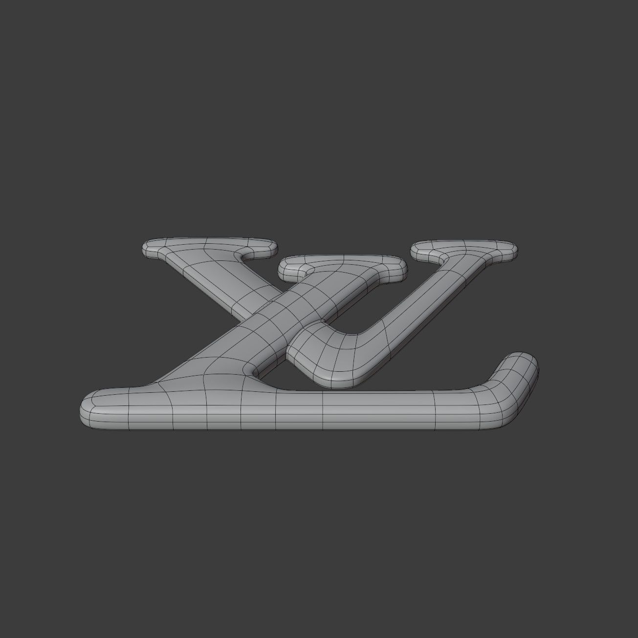 Louis Vuitton Logo 3D model | CGTrader
