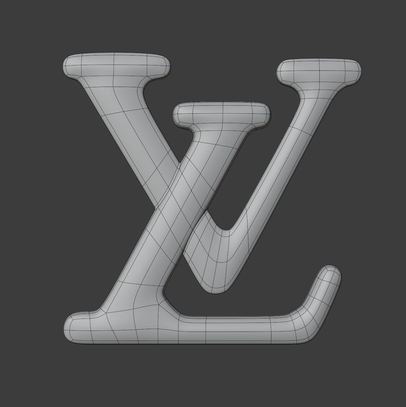 Louis Vuitton Logo 3D model | CGTrader