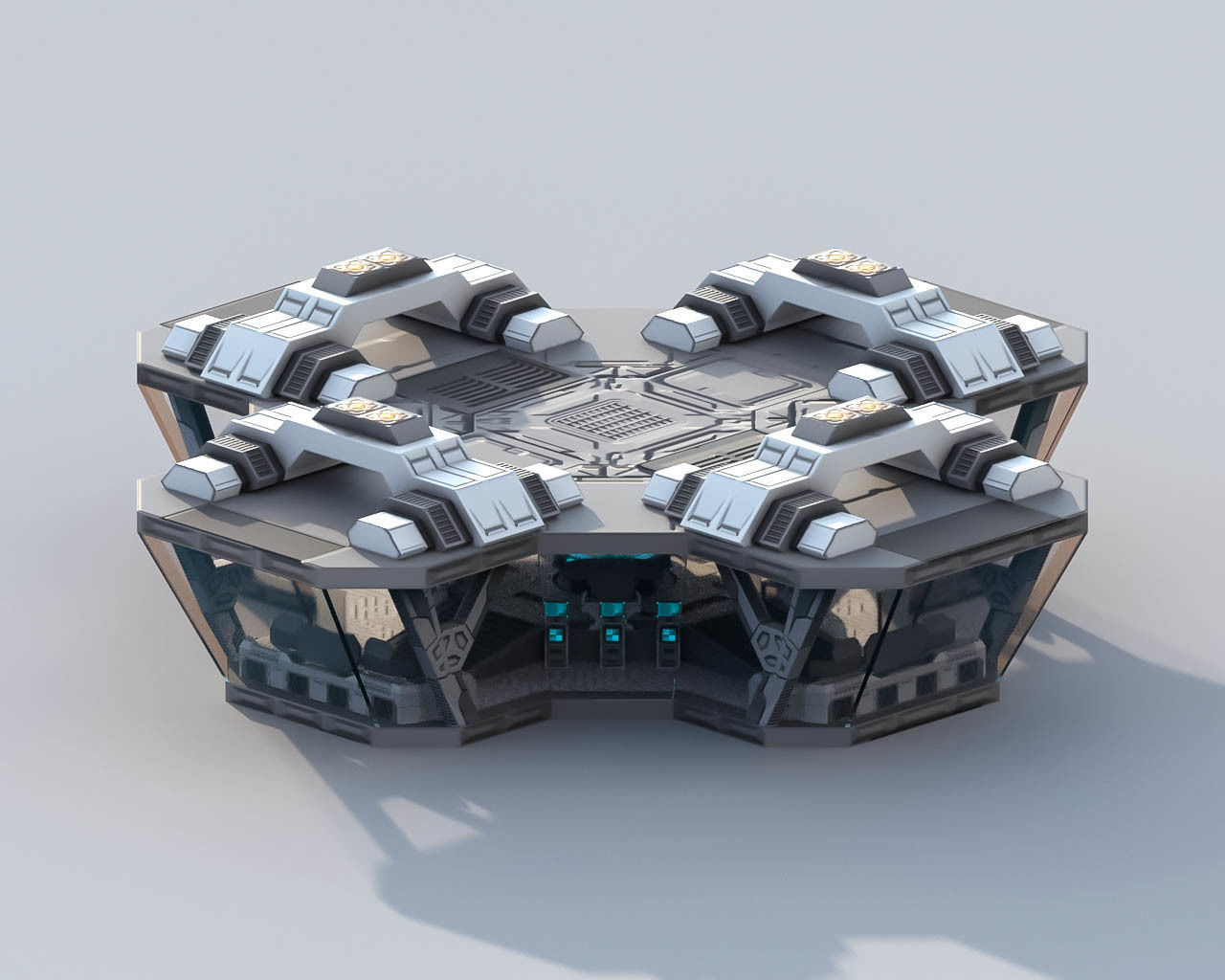 Sci-Fi Military Building Bundle 3D Model Collection | CGTrader