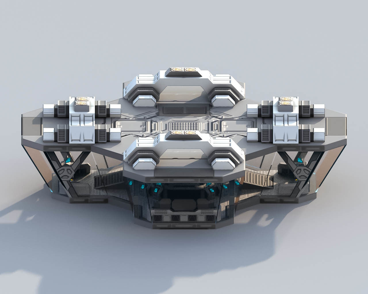 Sci-Fi Military Building Bundle 3D Model Collection | CGTrader