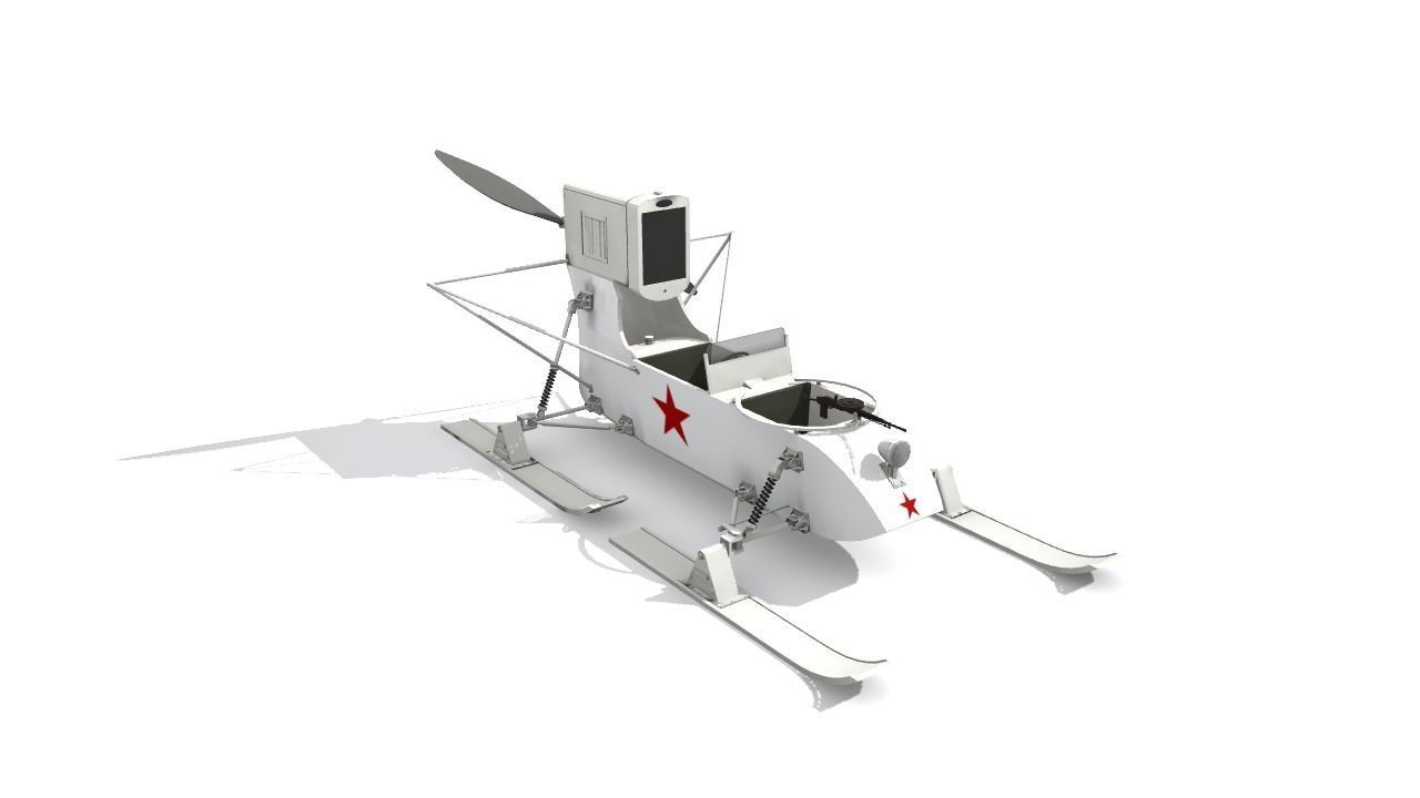 RF-8 Soviet Aerosan 3D model | CGTrader