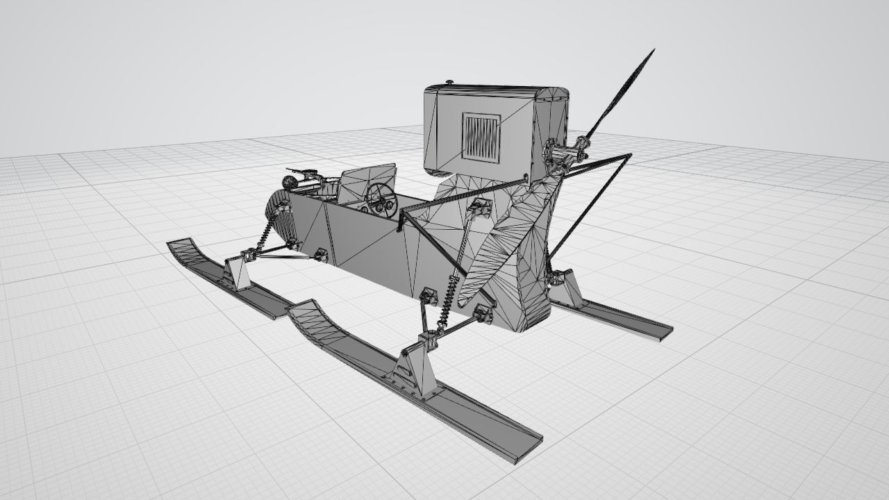 RF-8 Soviet Aerosan 3D model | CGTrader