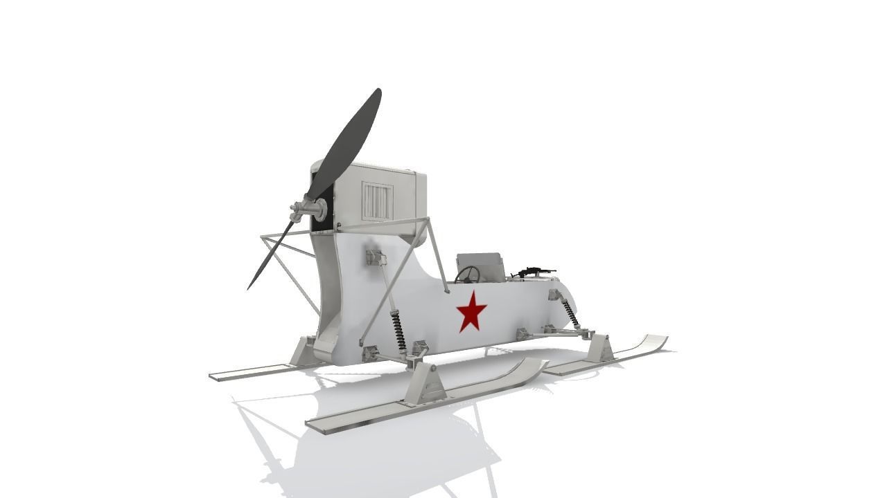 RF-8 Soviet Aerosan 3D model | CGTrader