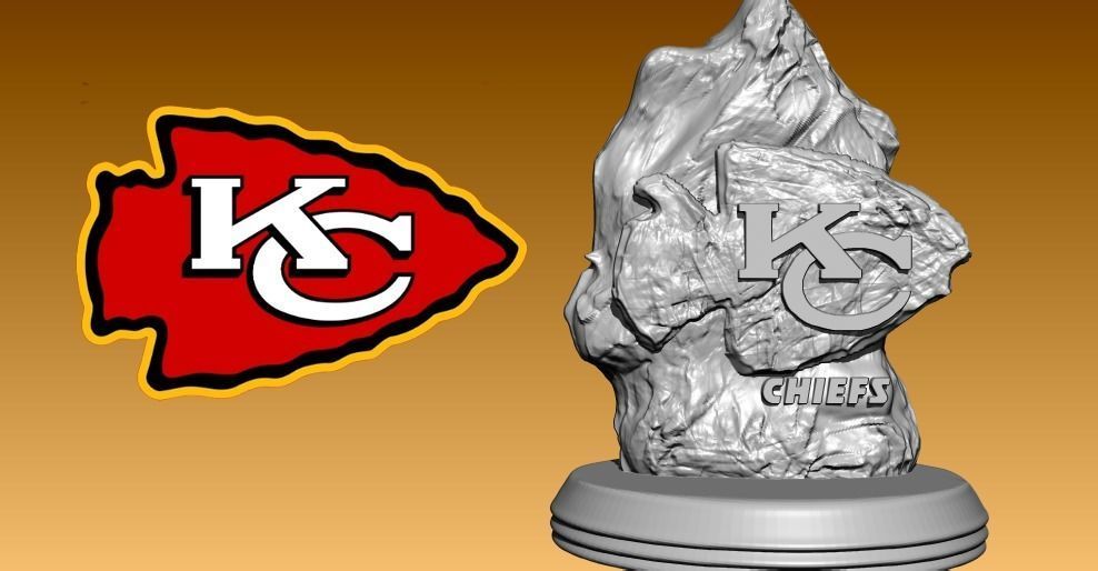 Statue The Kansas City Chiefs - NFL - model 3d print - CNC wood 3D ...