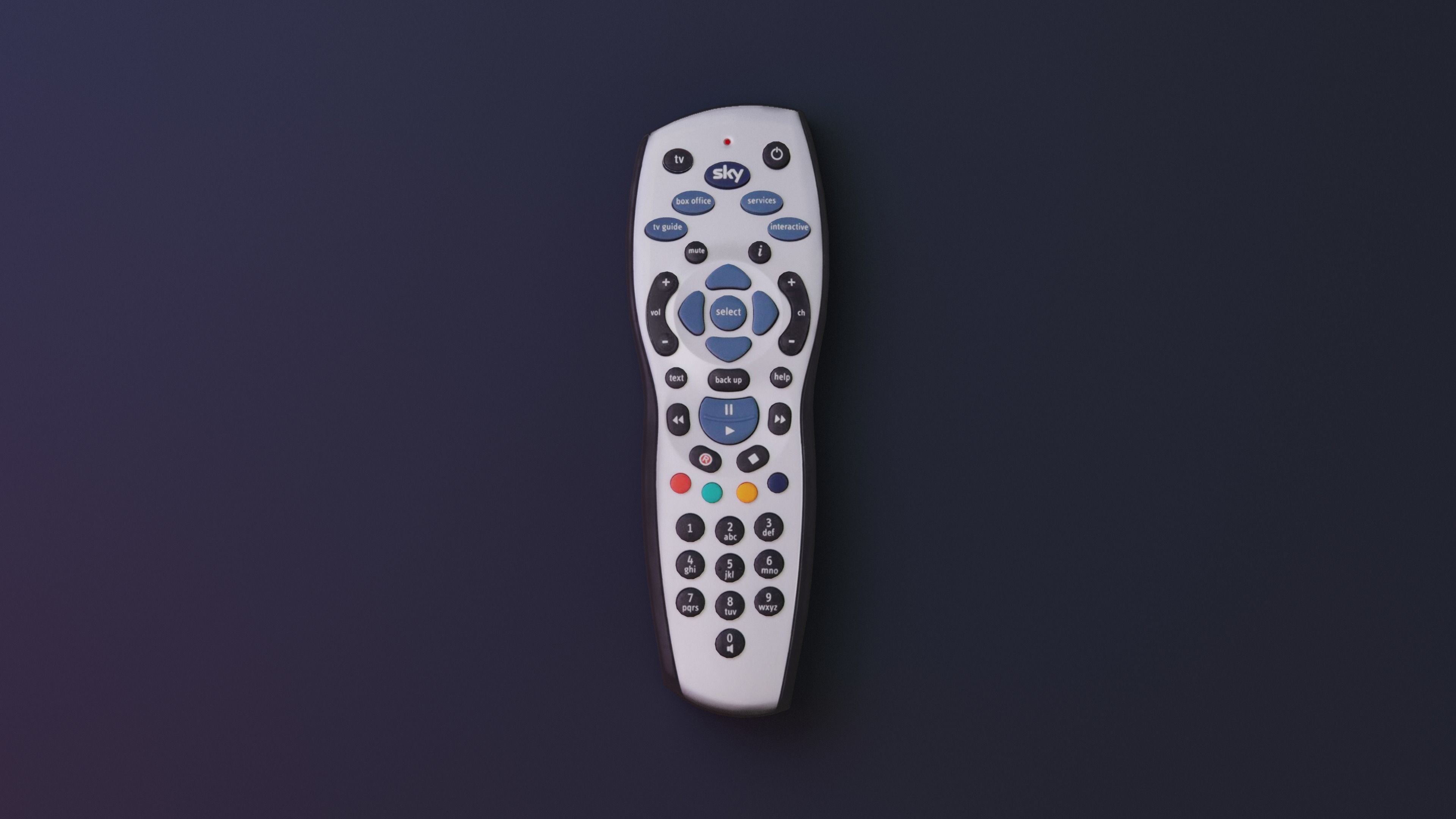 3D model Sky Plus HD remote control VR / AR / low-poly | CGTrader