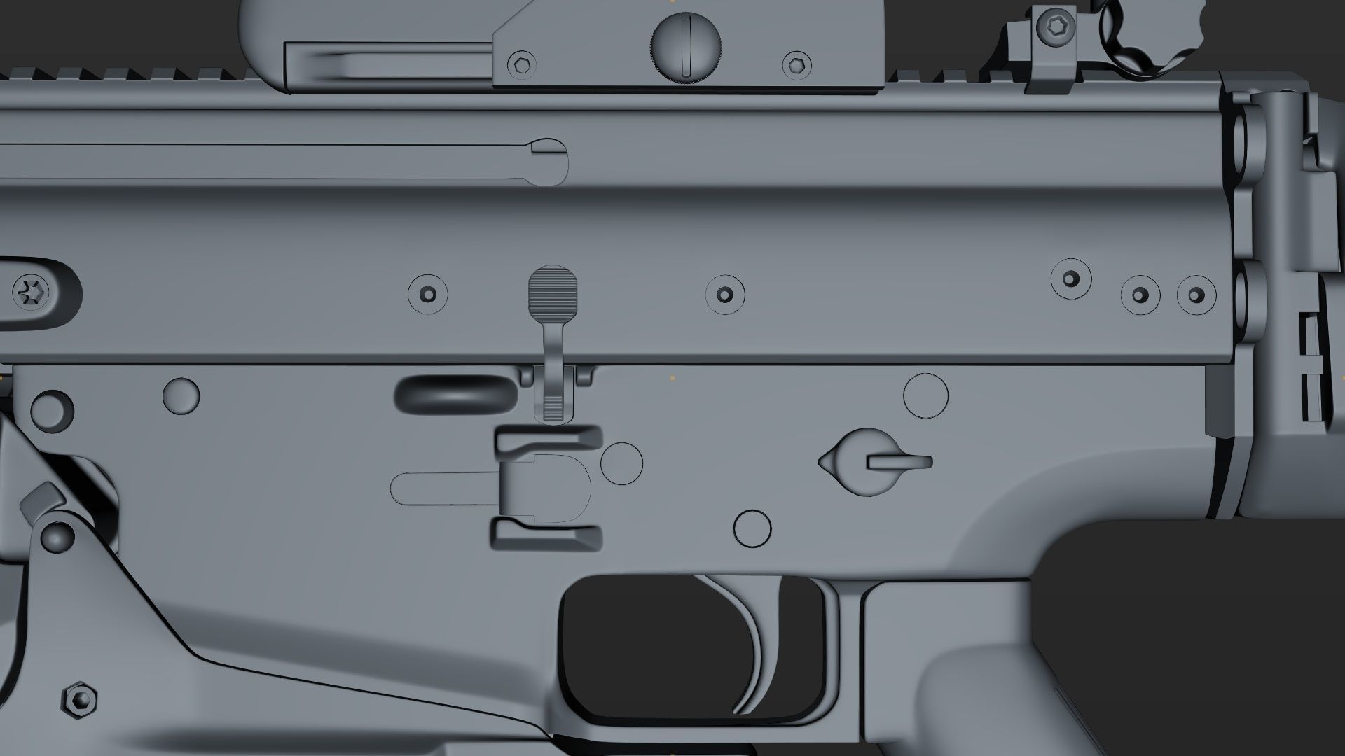 FN SCAR-H 3D Model With Equipments 3D model | CGTrader