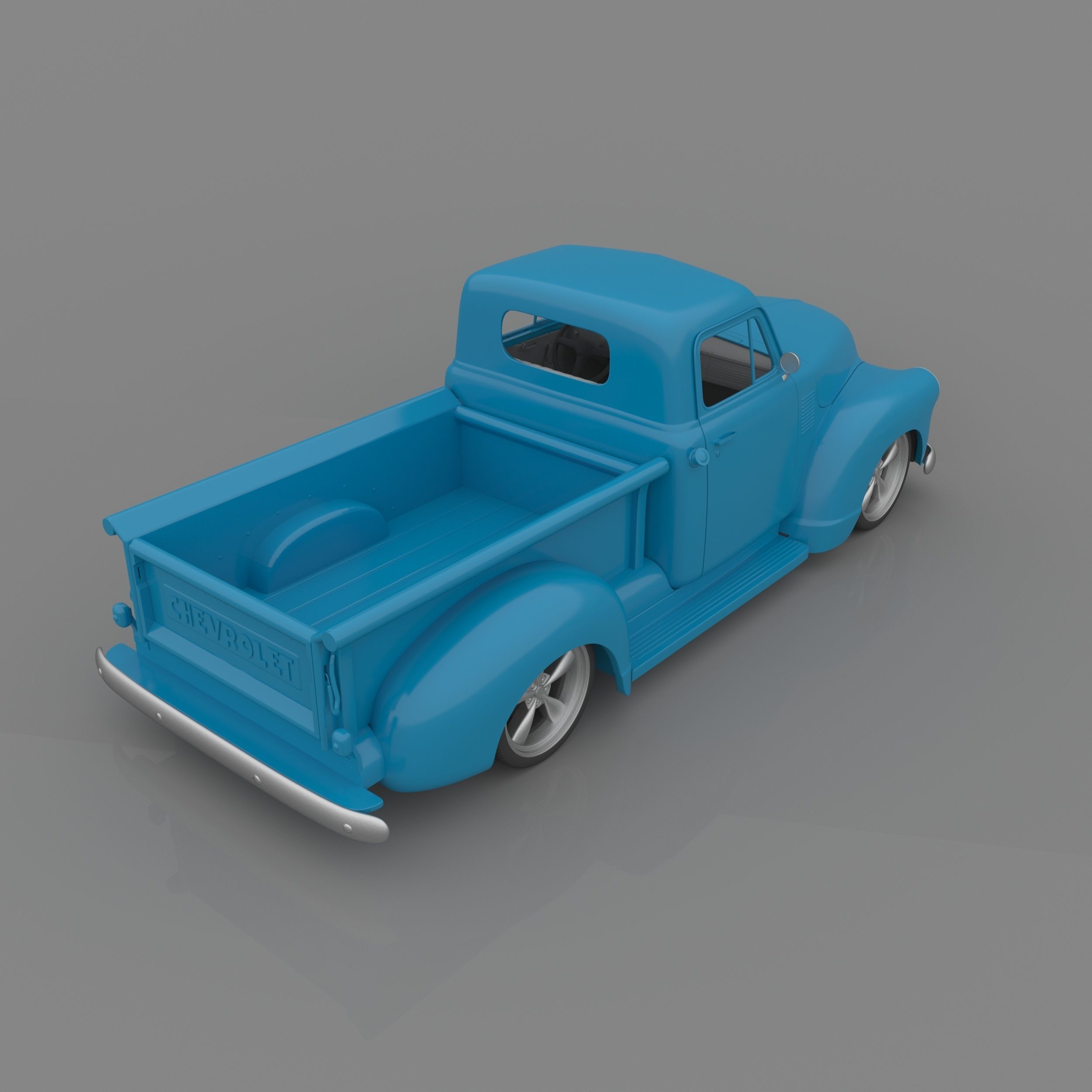 Chevrolet 3100 Pickup 1950 Classic for 3D Printing STL File 3D model 3D ...