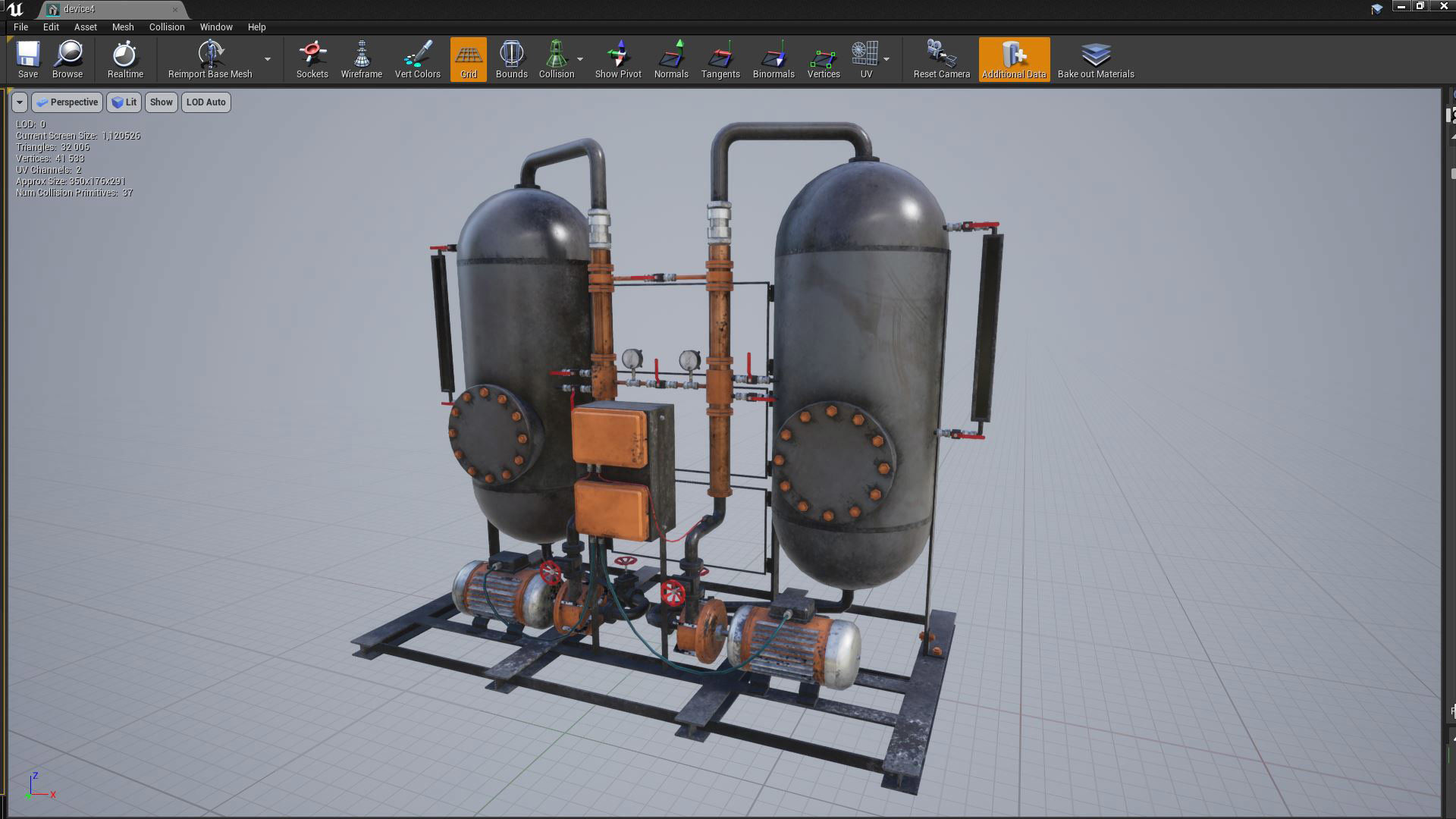 3D model Machinery devices pack for Unreal engine VR / AR / low-poly ...