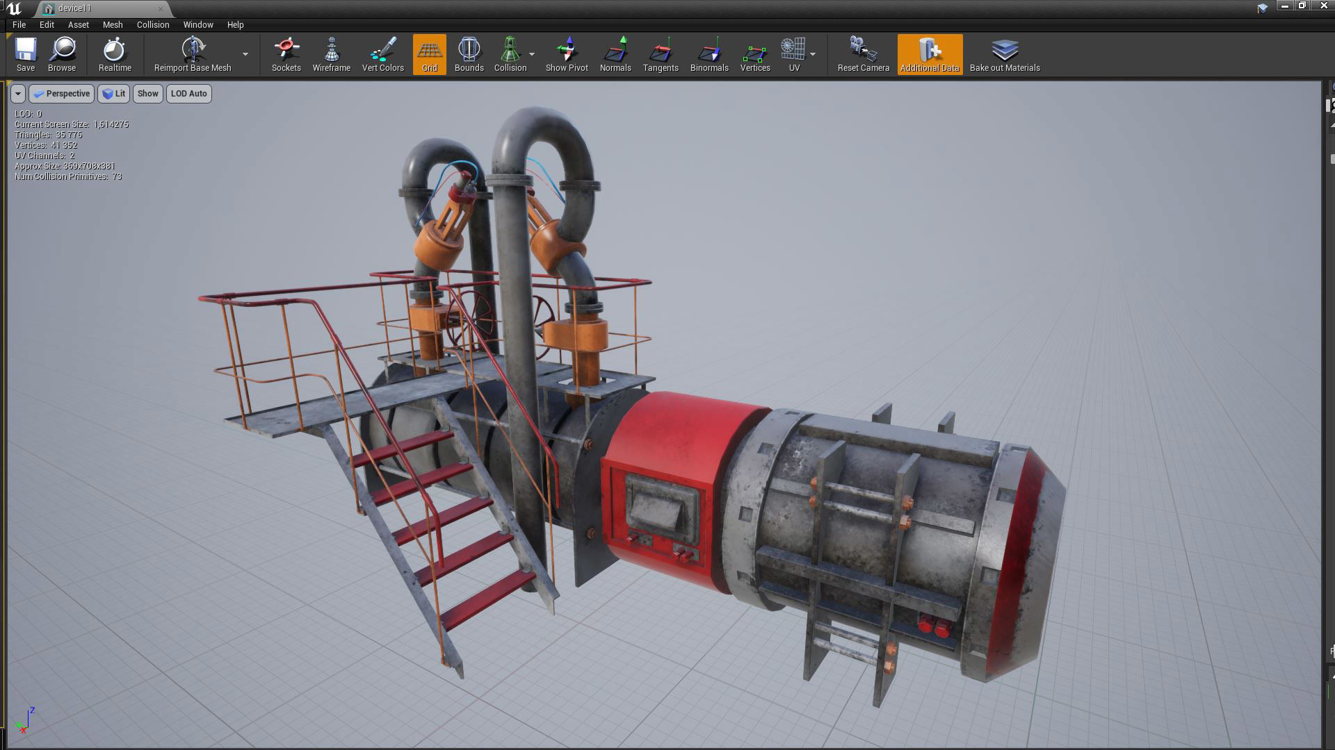 3D model Machinery devices pack for Unreal engine VR / AR / low-poly ...